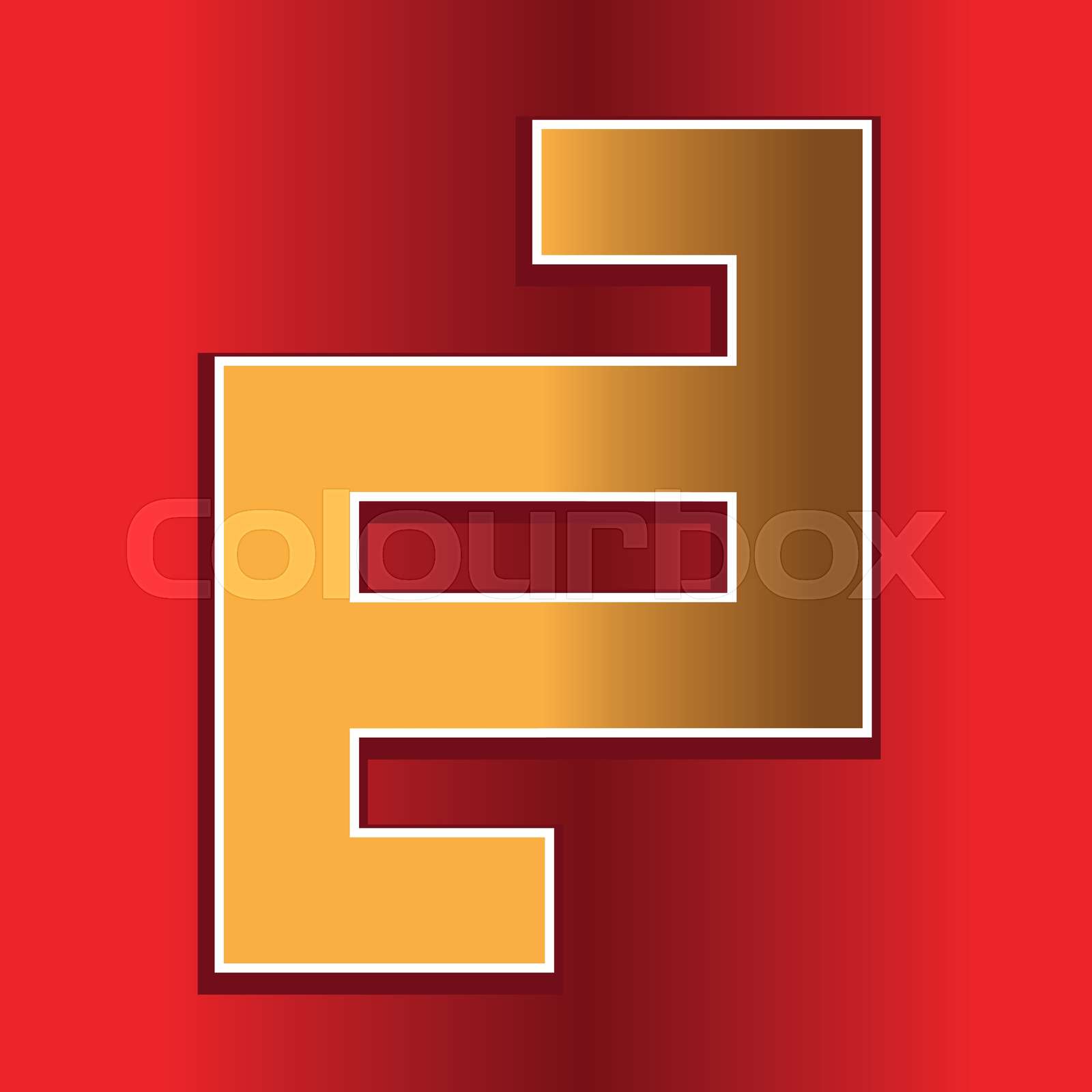 Abstract Red Sign | Stock vector | Colourbox