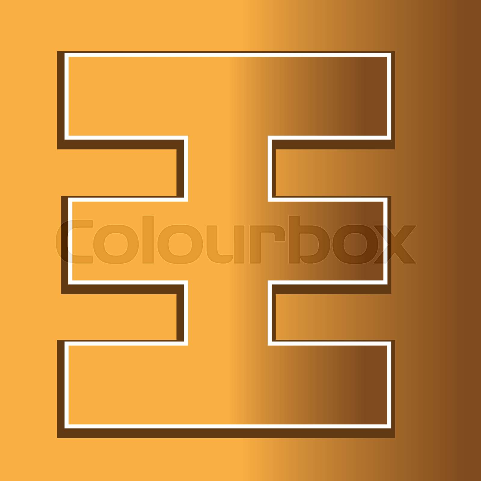 Abstract Golden Sign | Stock vector | Colourbox