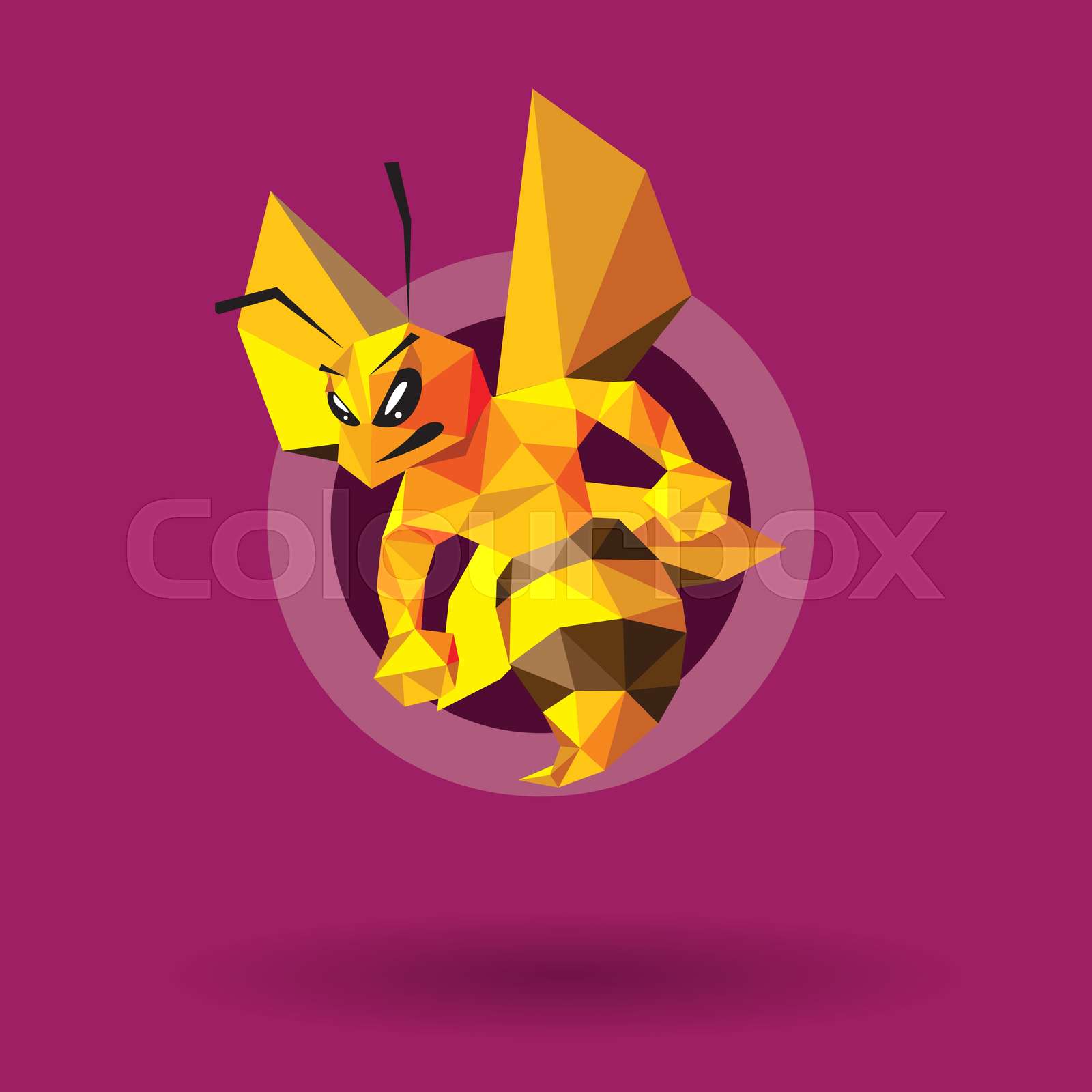 Bee Mascot Design Stock Vector Colourbox