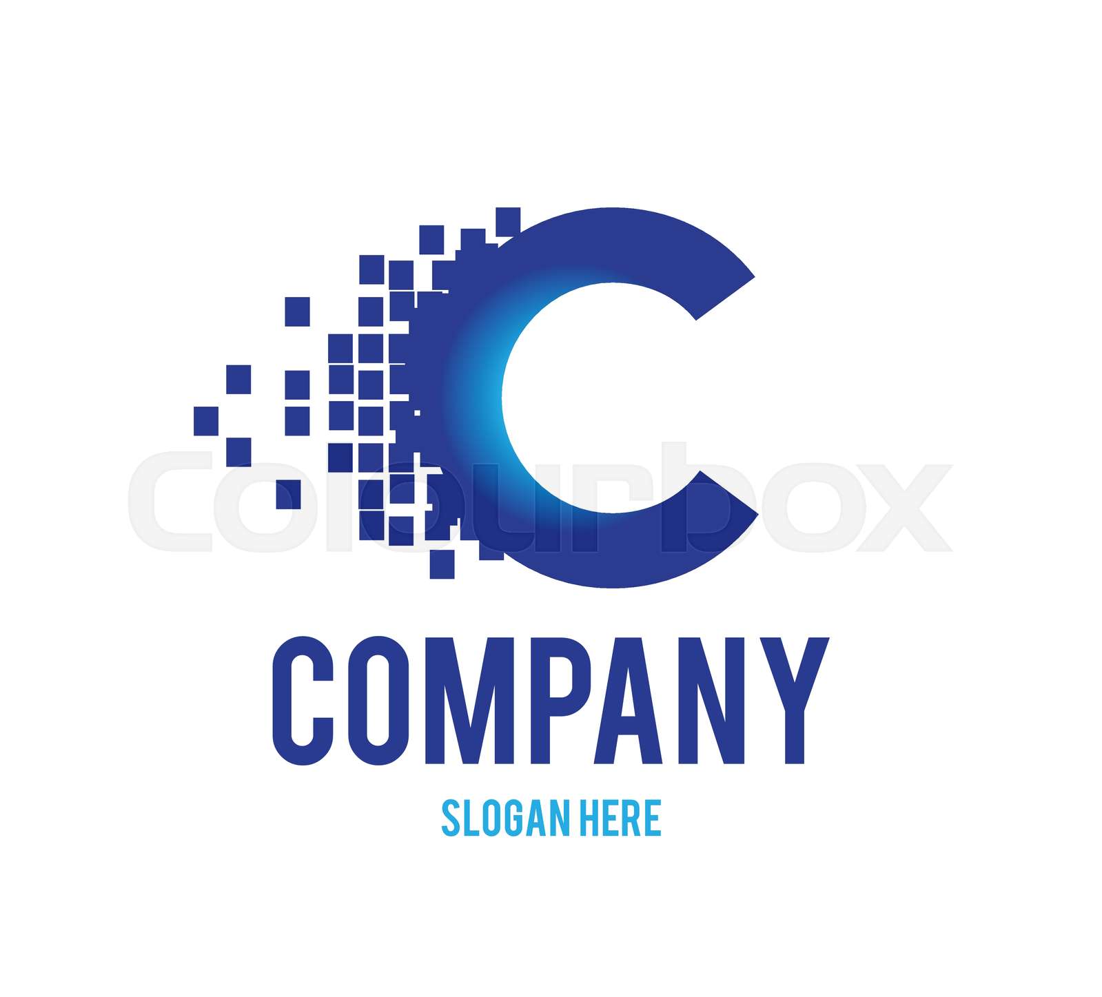 Digital Tech Logo Concept | Stock vector | Colourbox