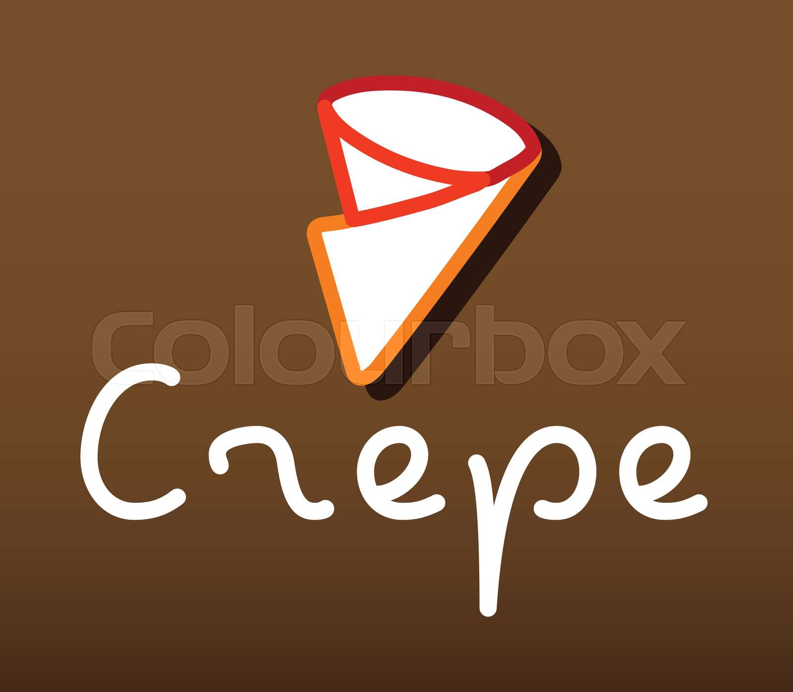 Crepe Logo Design | Stock vector | Colourbox