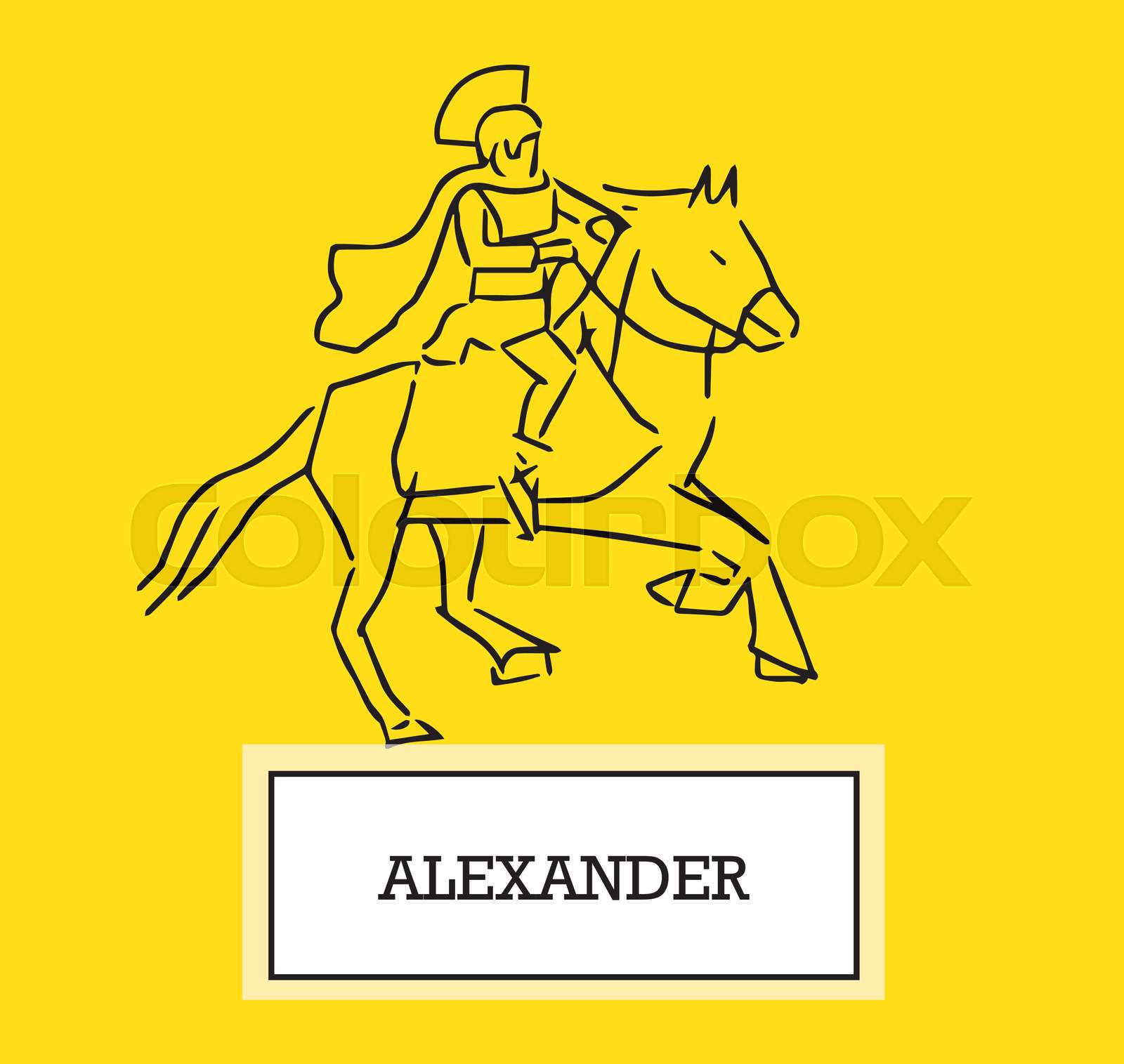 Illustration of Alexander | Stock vector | Colourbox