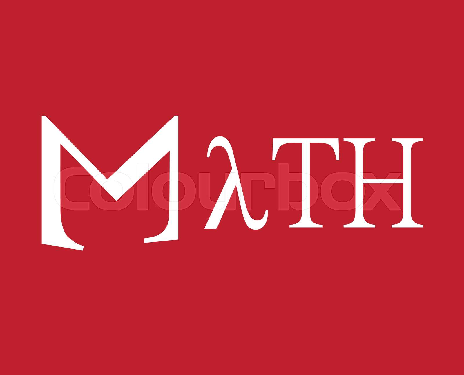 Math Concept Design | Stock vector | Colourbox