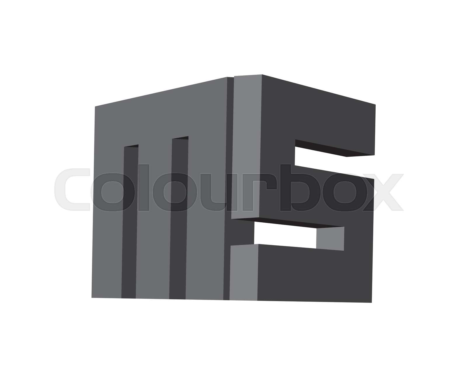 3D MS Logo Design | Stock vector | Colourbox