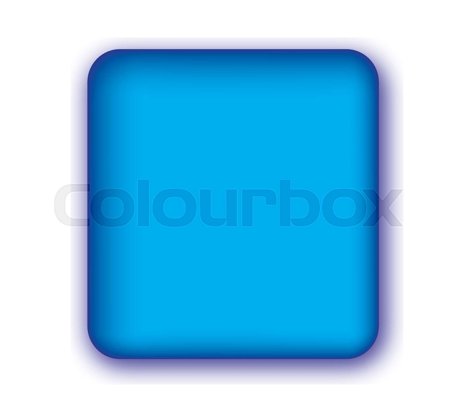 Blue Blank Button | Stock vector | Colourbox