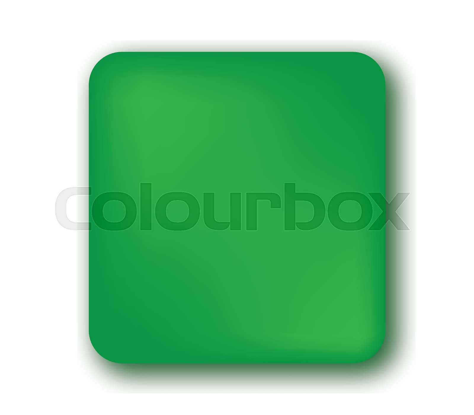 Green Blank Button | Stock vector | Colourbox