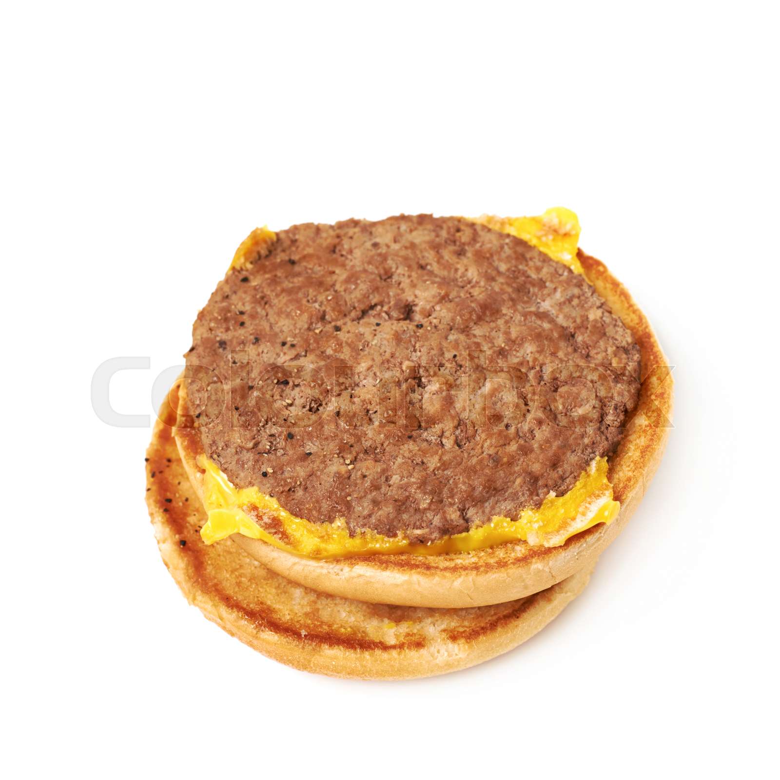 Opened burger isolated | Stock image | Colourbox
