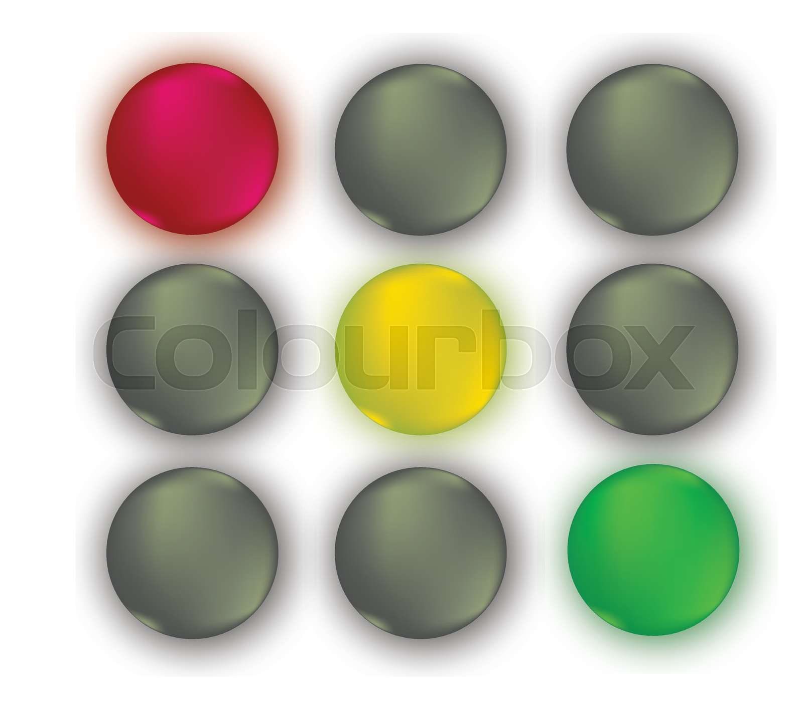 Traffic Lights Concept Design | Stock vector | Colourbox