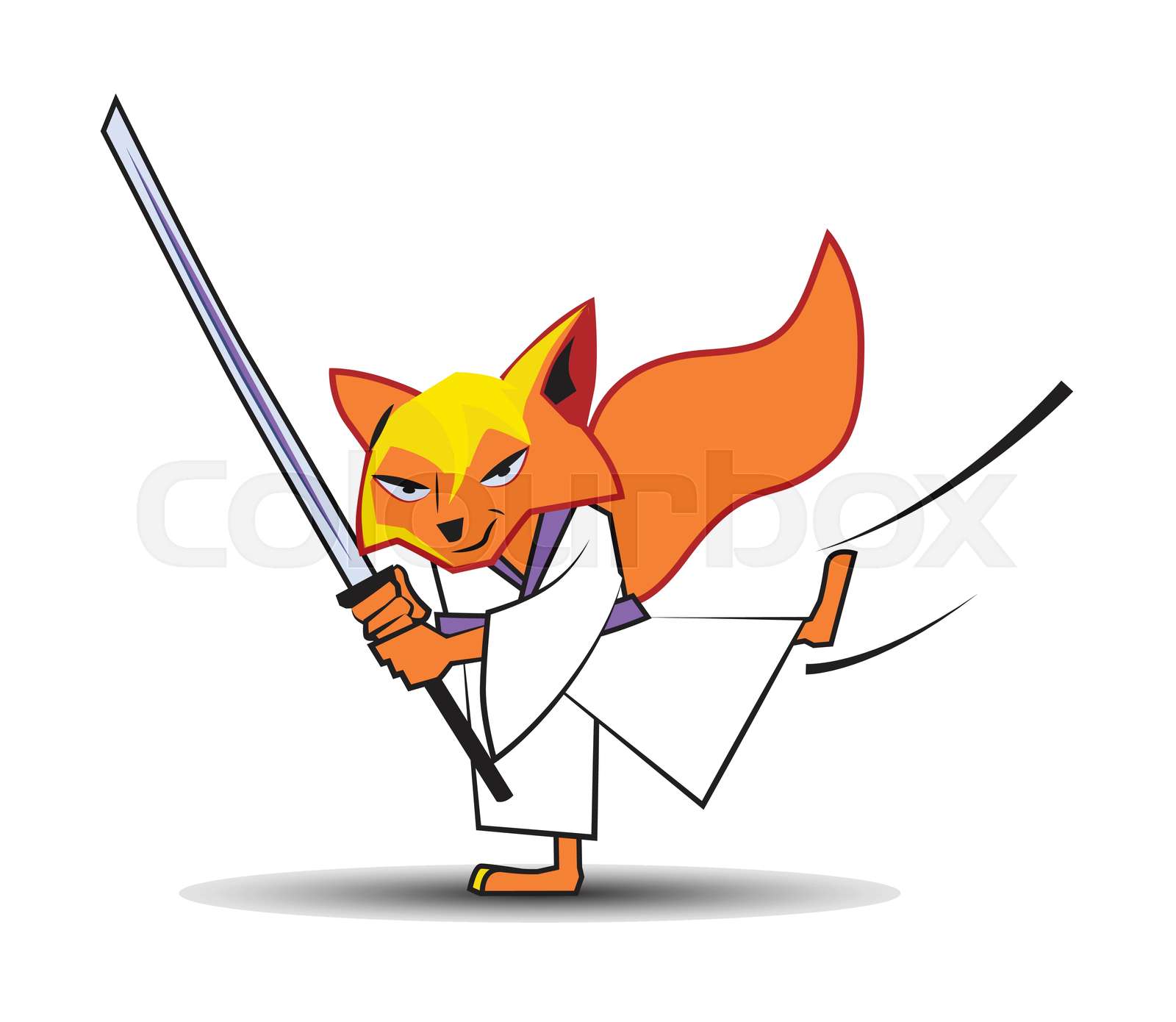Ninja Fox | Stock vector | Colourbox