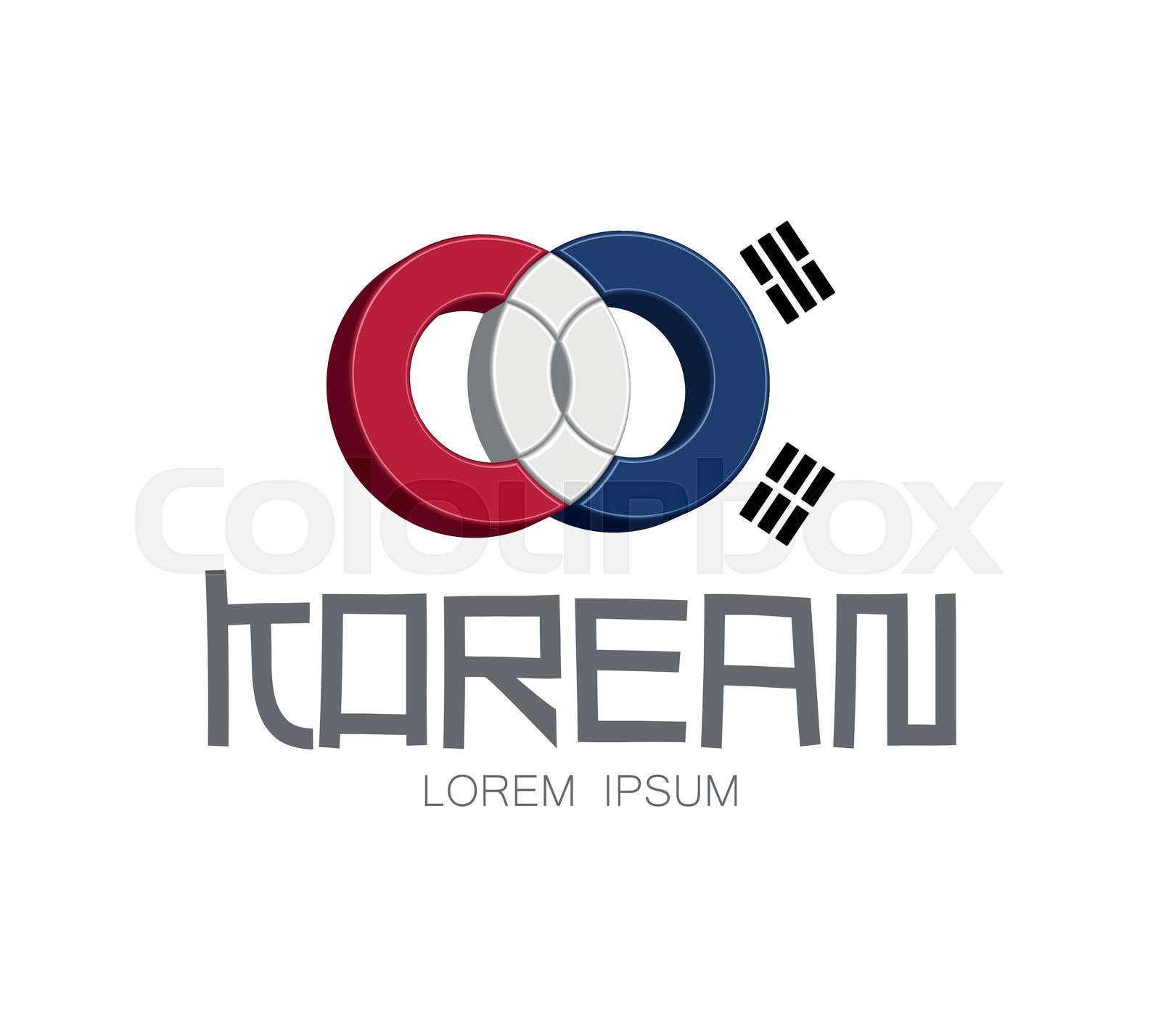 Korean Logo Concept | Stock vector | Colourbox