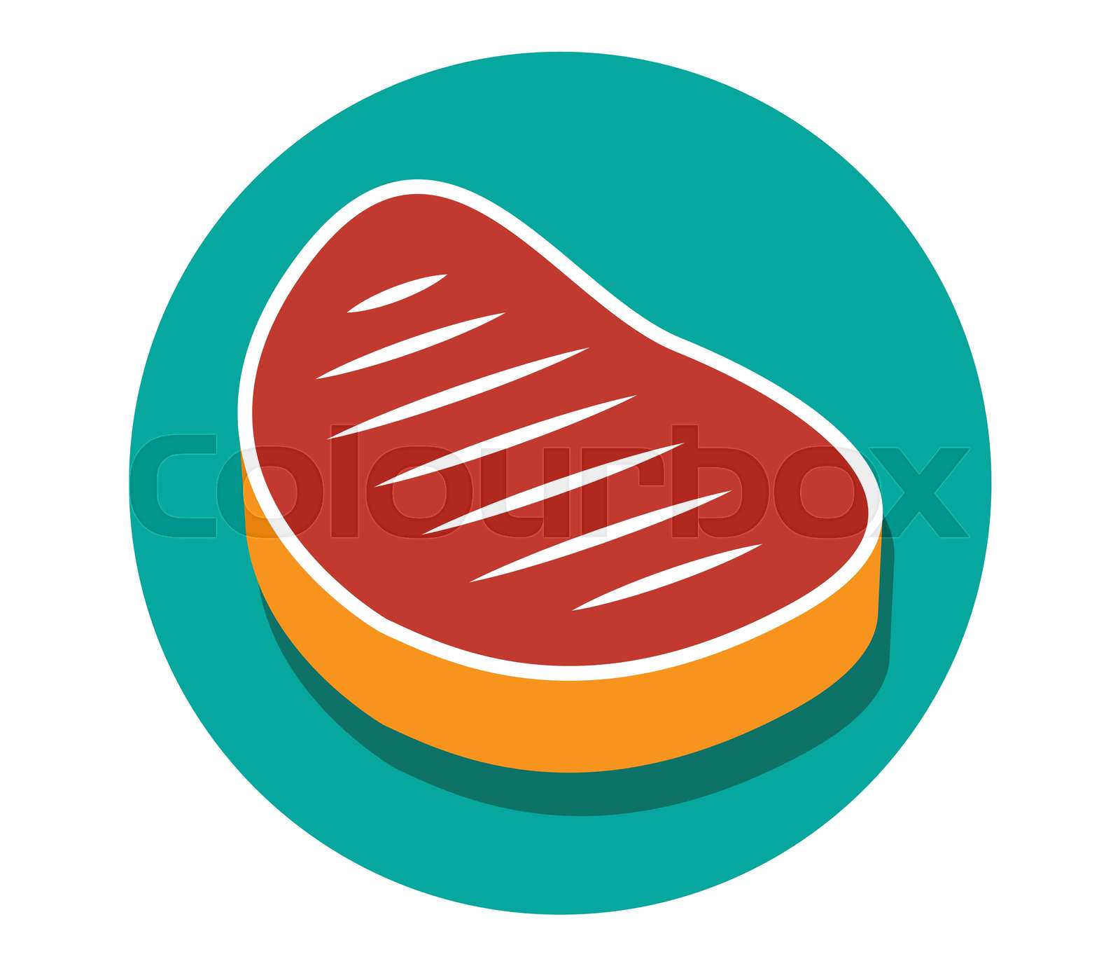 Pork Chops Icon Design | Stock vector | Colourbox