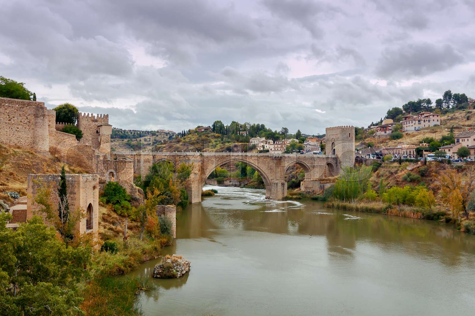 Toledo. Alcantara Bridge. | Stock image | Colourbox