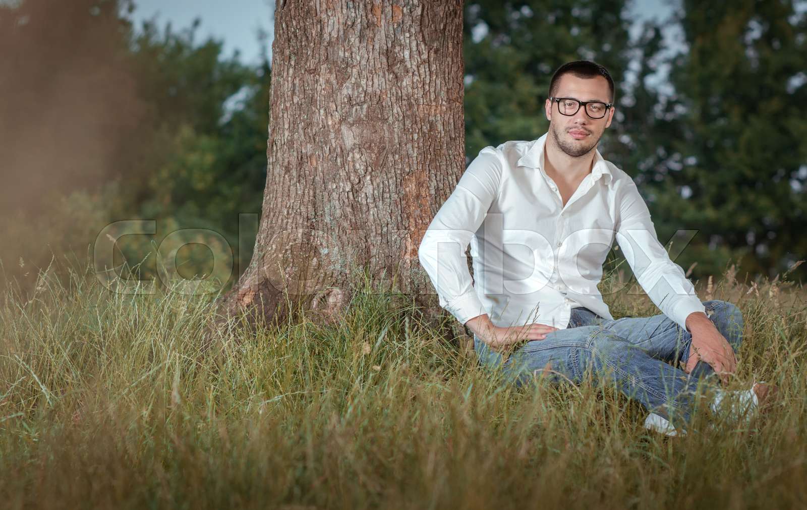 Man in nature | Stock image | Colourbox