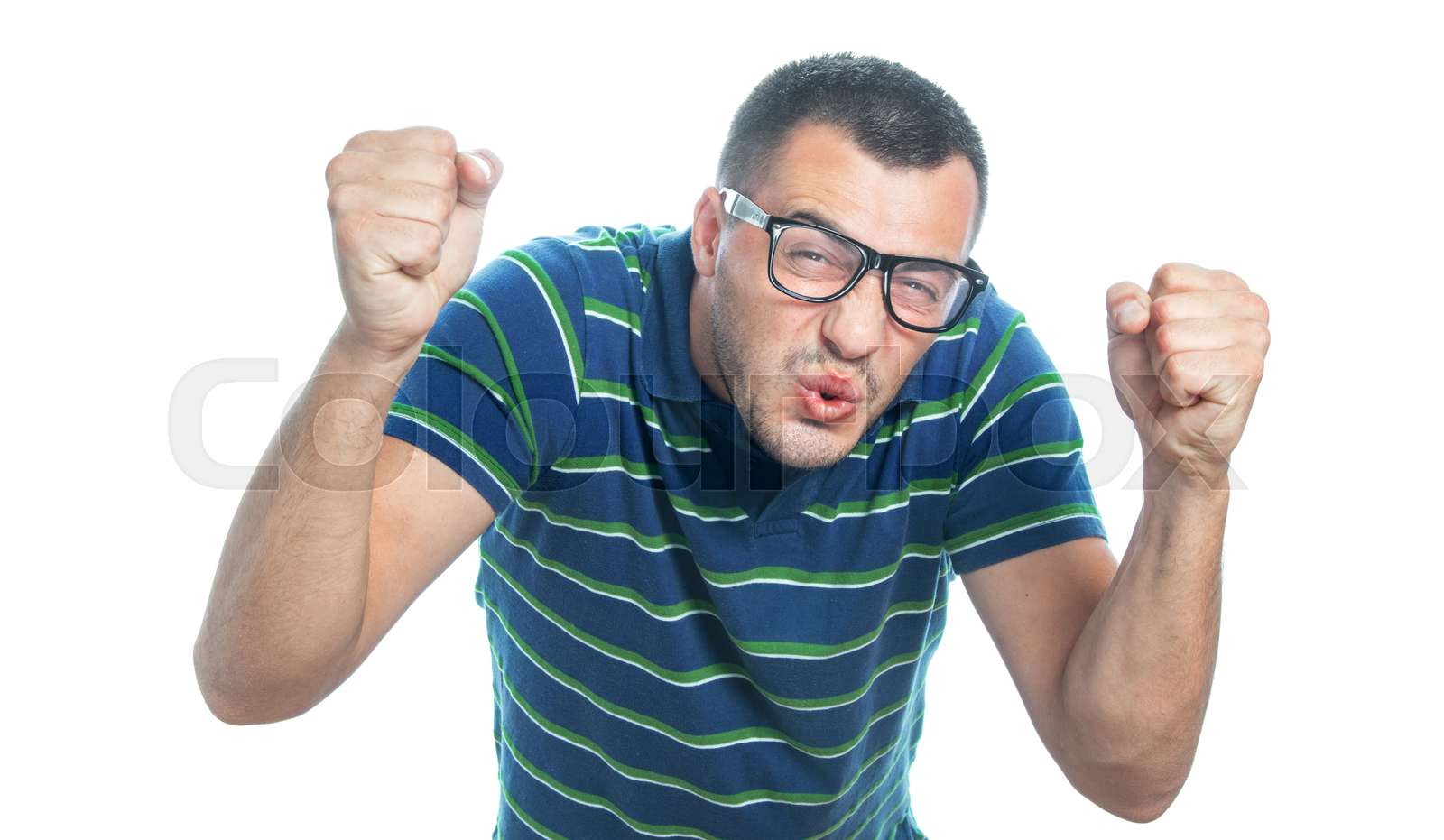 Uptight Man Stock Image Colourbox