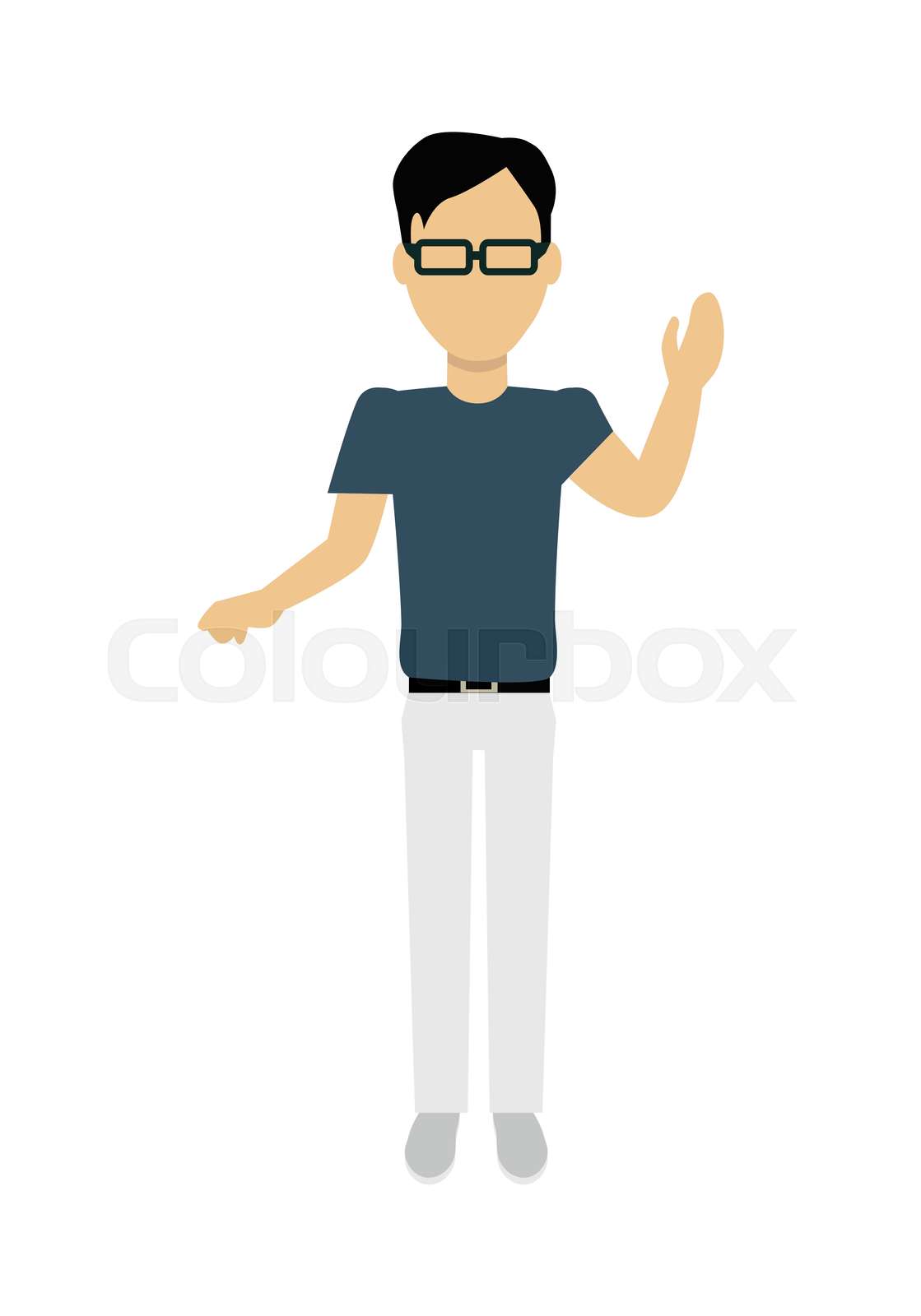 Man Character Template Vector Illustration. | Stock vector | Colourbox