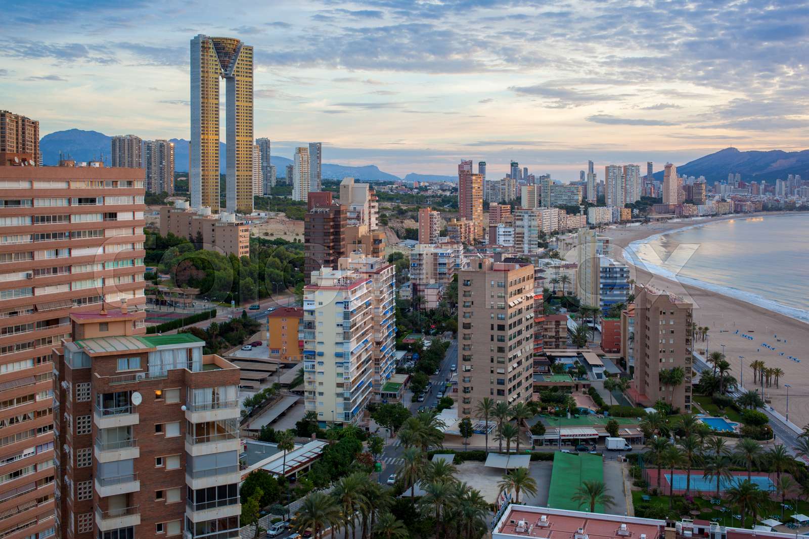 Modern skyscrapers of Benidorm | Stock image | Colourbox