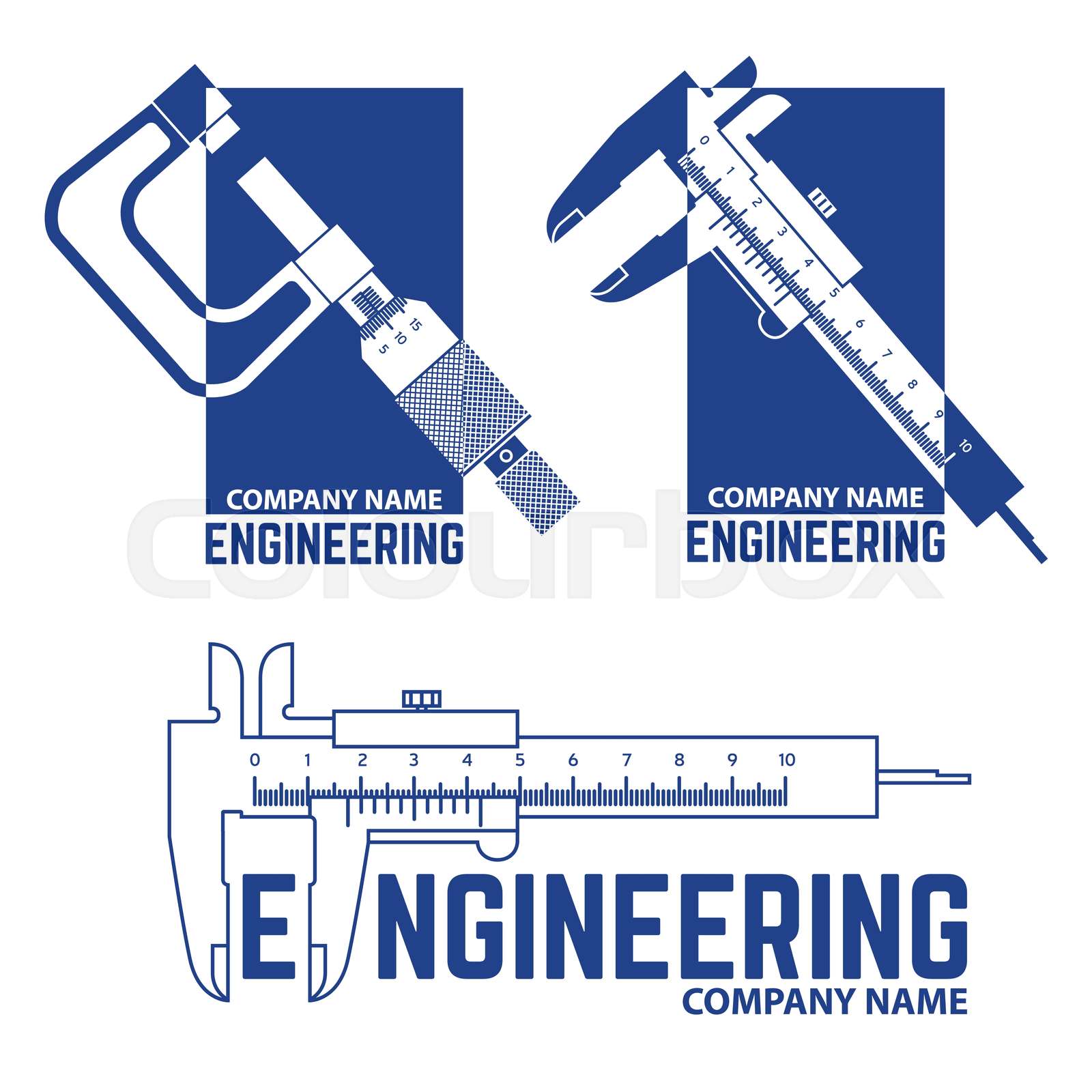Engineering Company Logo Templates. | Stock vector | Colourbox