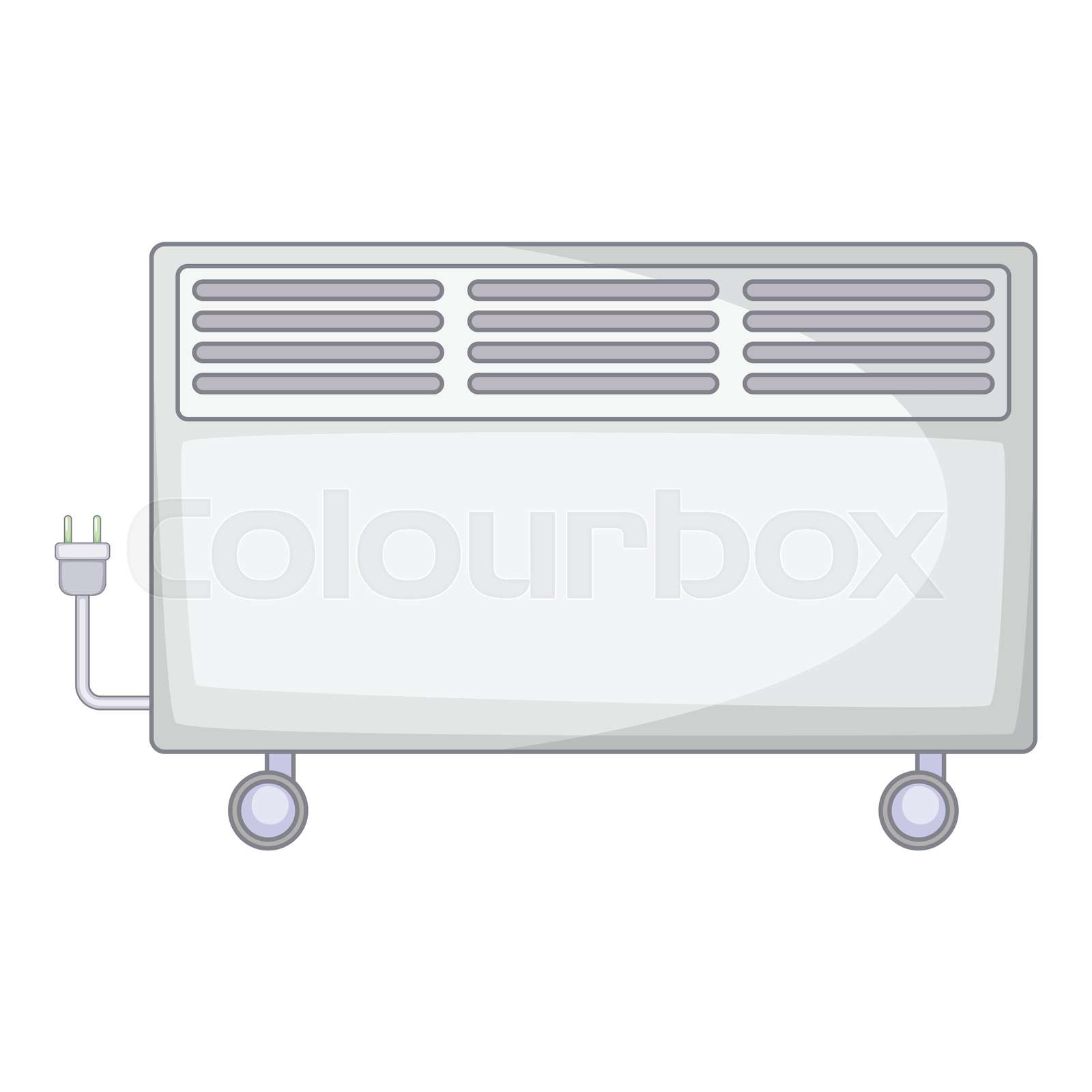 Home heater icon, cartoon style | Stock vector | Colourbox