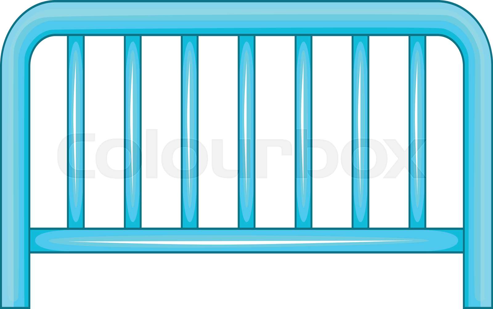 zaun, metall, cartoon | Stock-Vektor | Colourbox