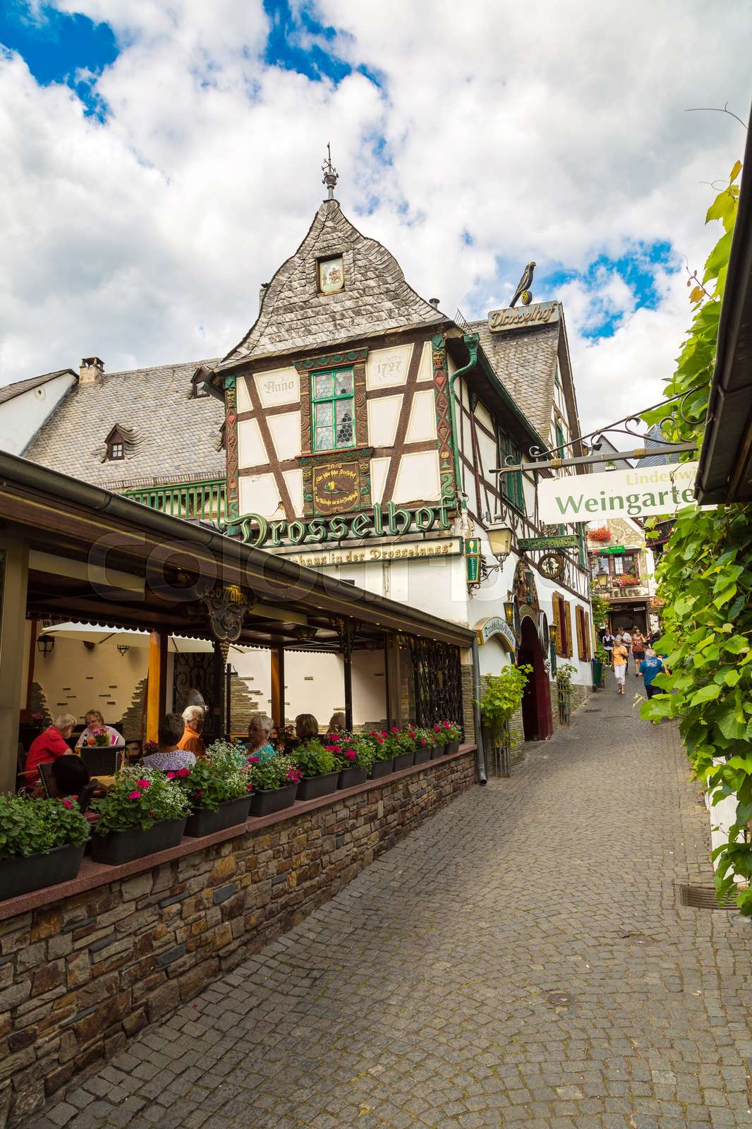 Old architecture of Rudesheim, Germany | Stock image | Colourbox