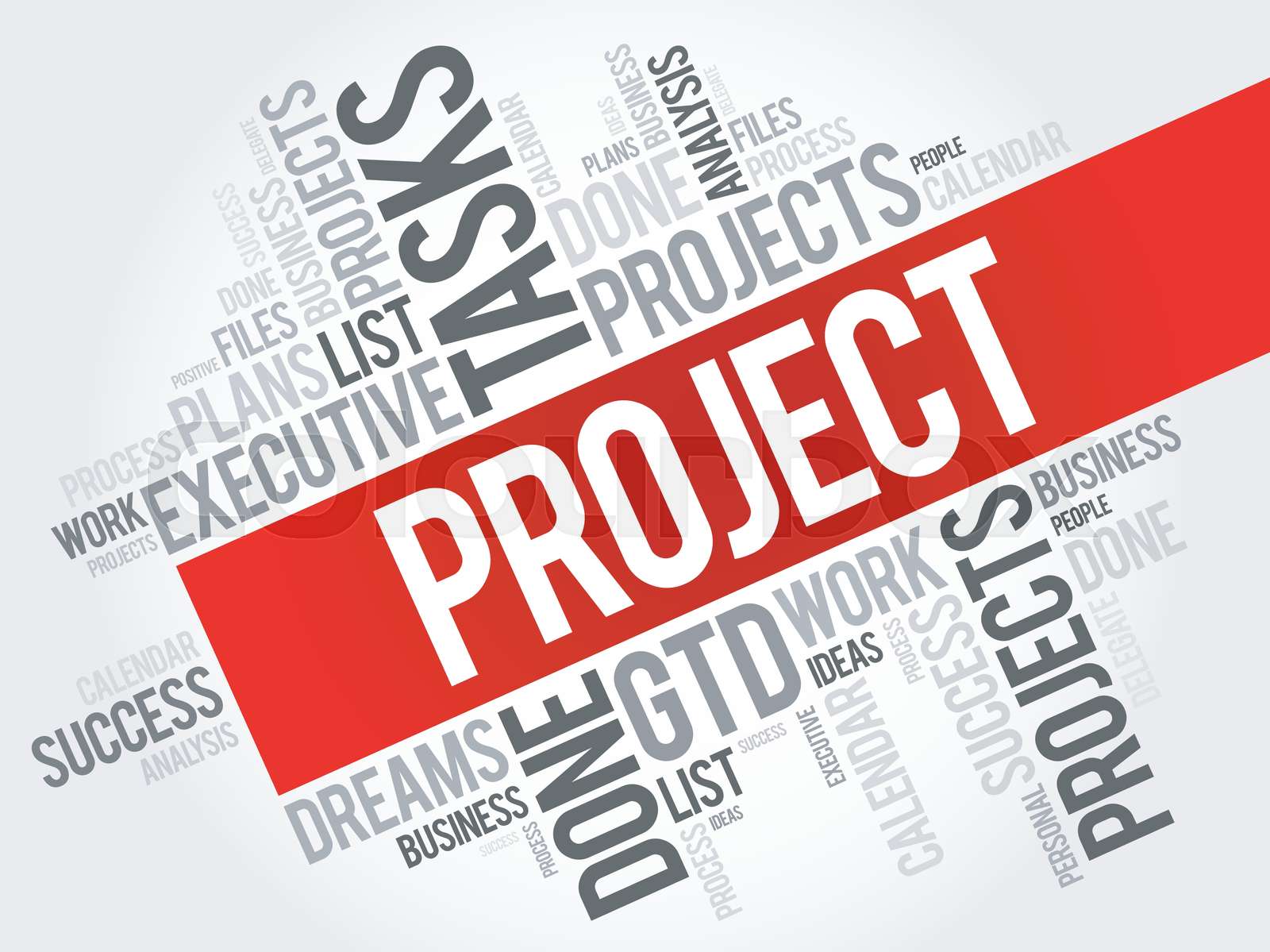 PROJECT word cloud collage | Stock vector | Colourbox