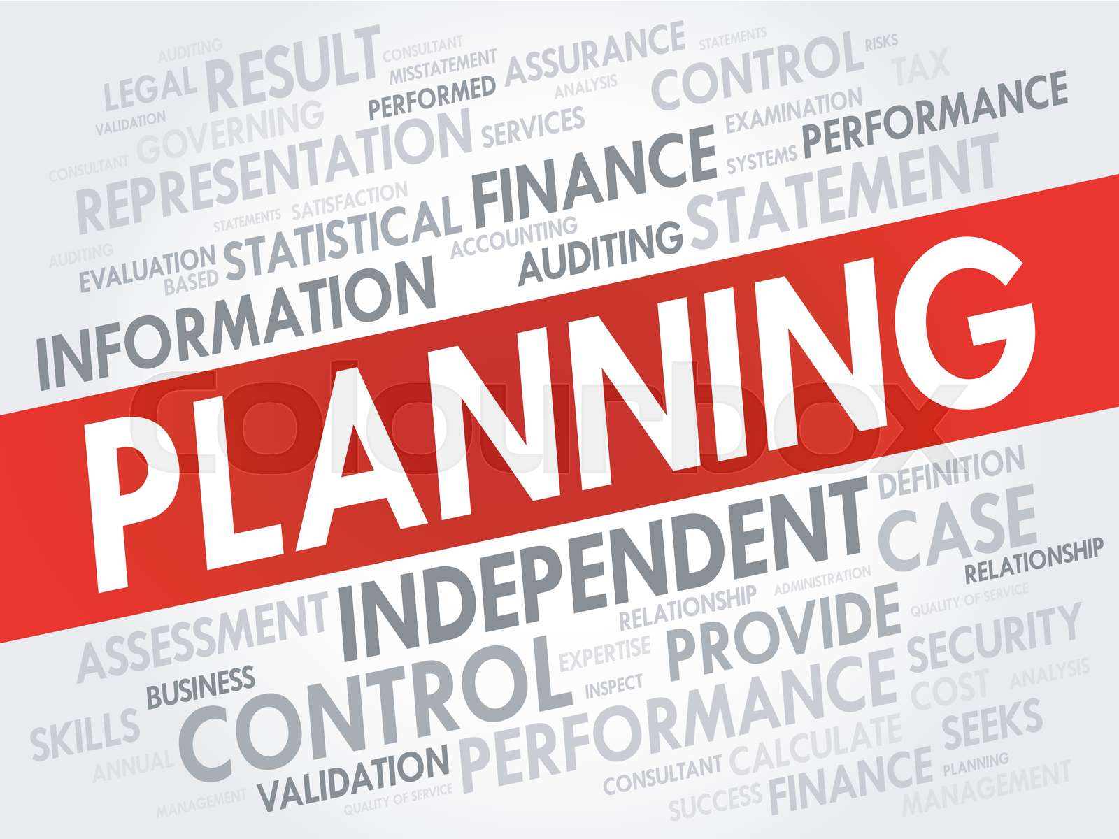 PLANNING word cloud | Stock vector | Colourbox