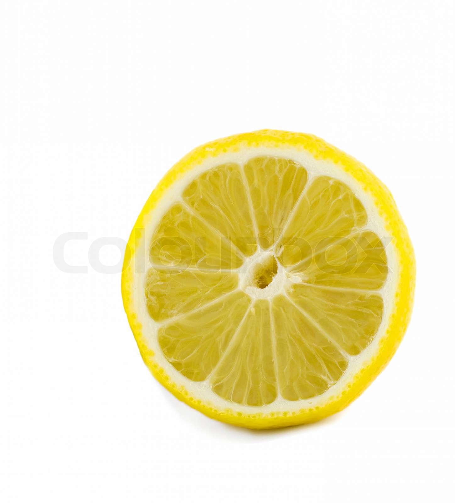 Zitrone isoliert auf weiß | Stock Bild | Colourbox