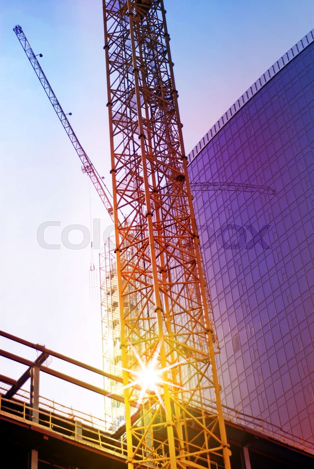 construction of skyscraper | Stock image | Colourbox