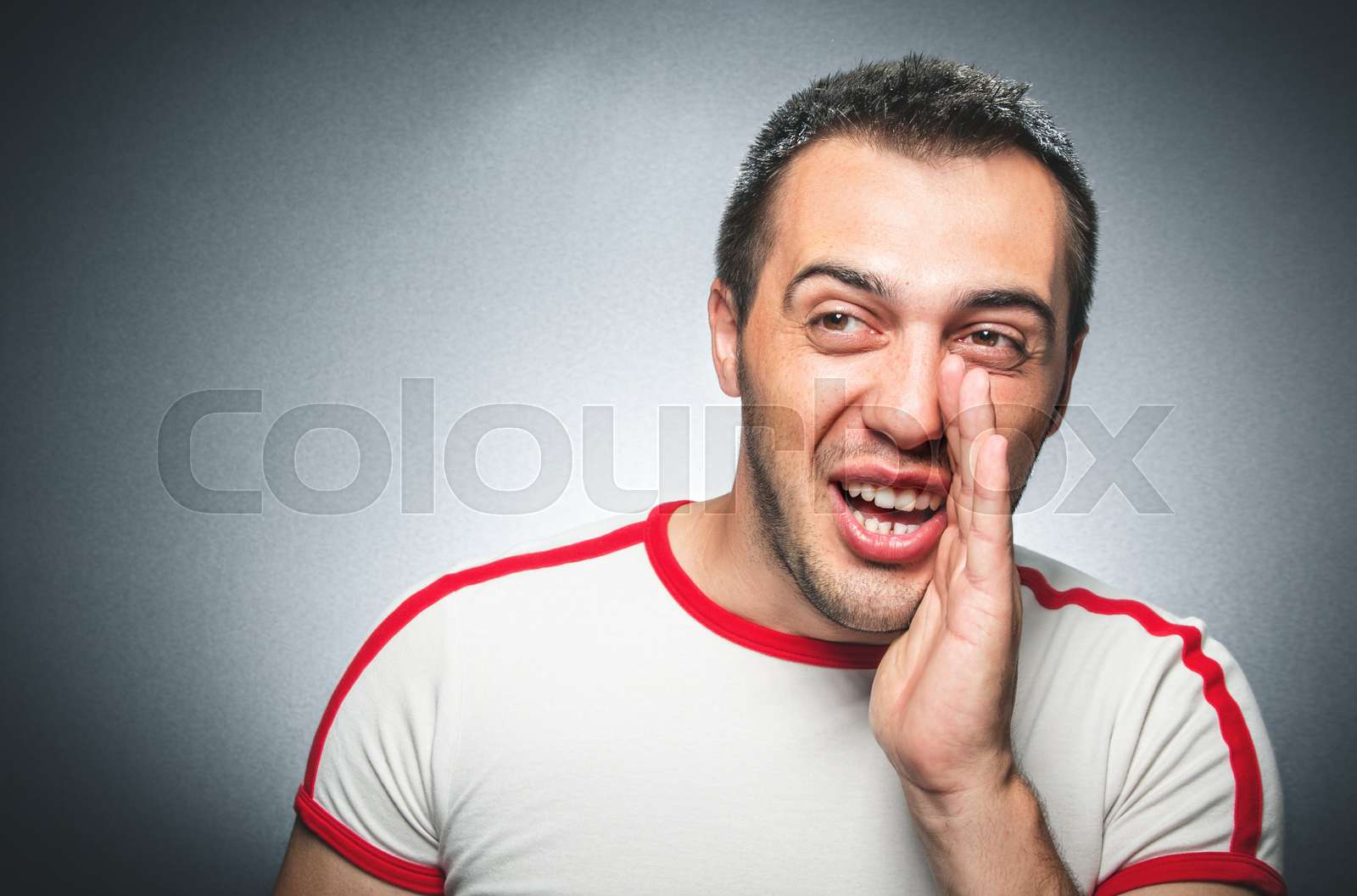 Guy shouting | Stock image | Colourbox