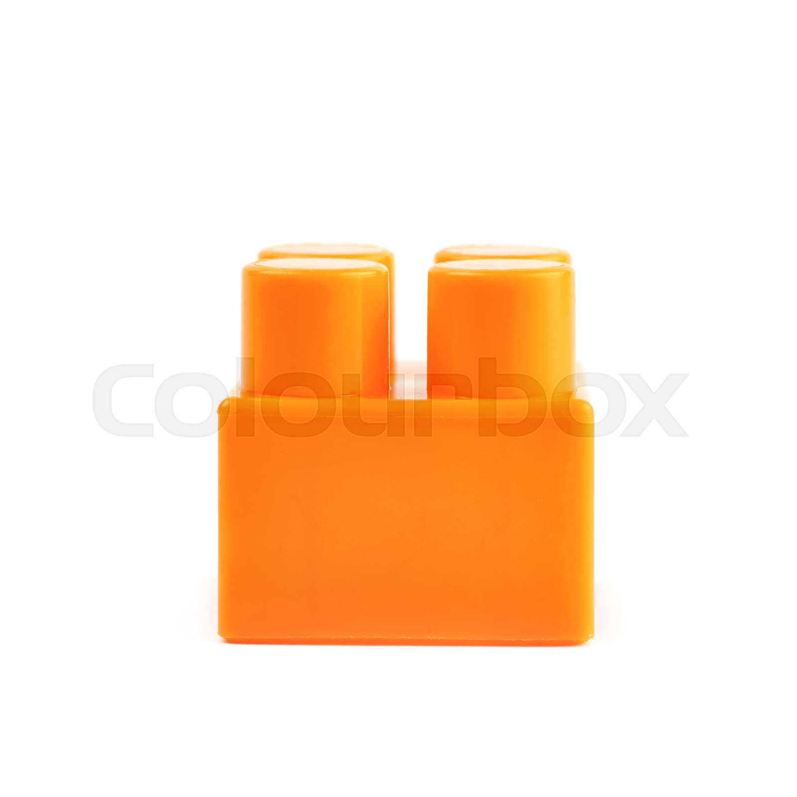 Single toy construction block isolated | Stock image | Colourbox