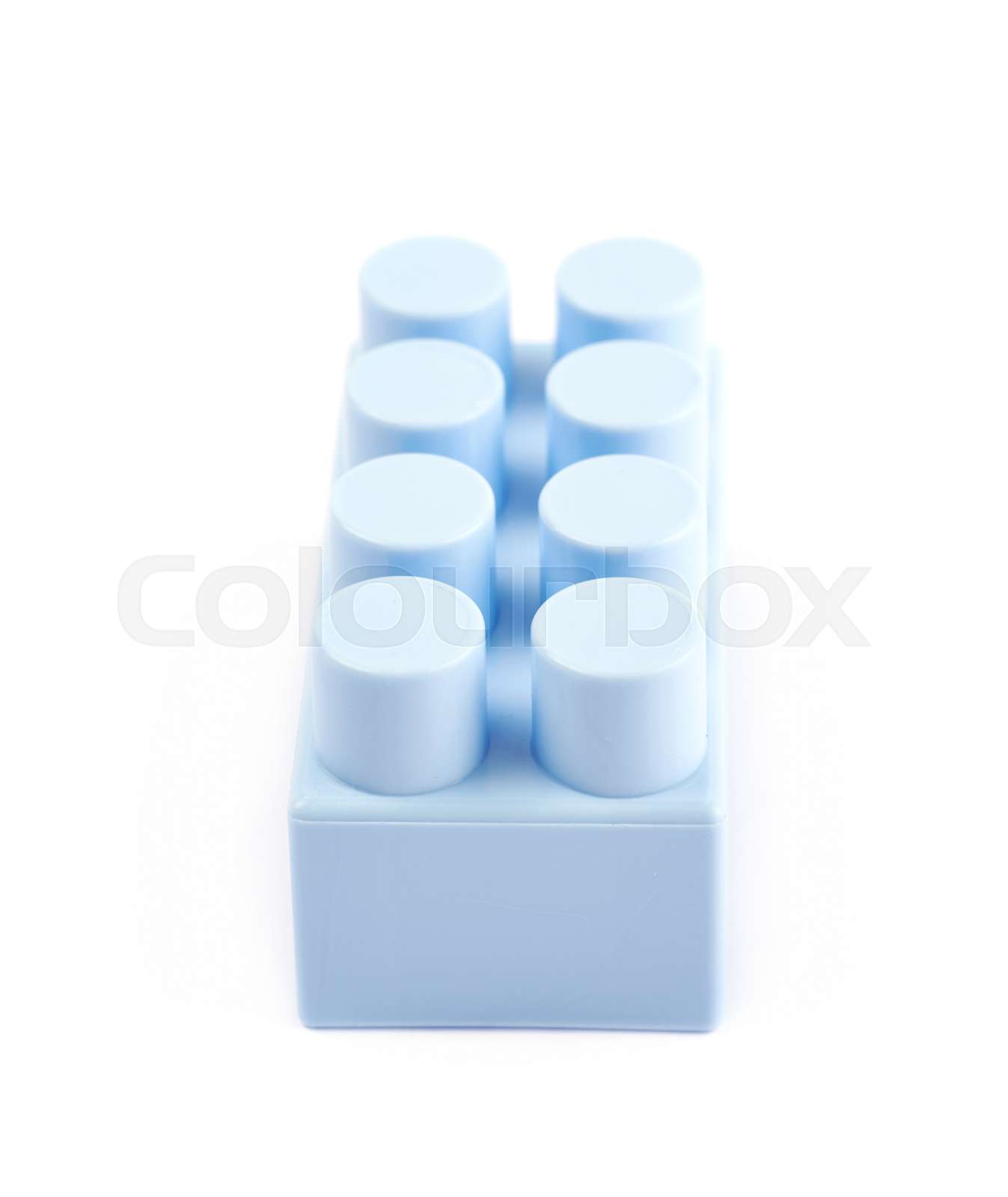 Single toy construction block isolated | Stock image | Colourbox
