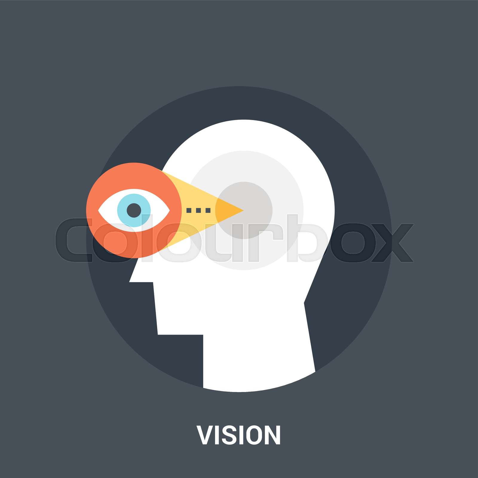 vision icon concept | Stock vector | Colourbox