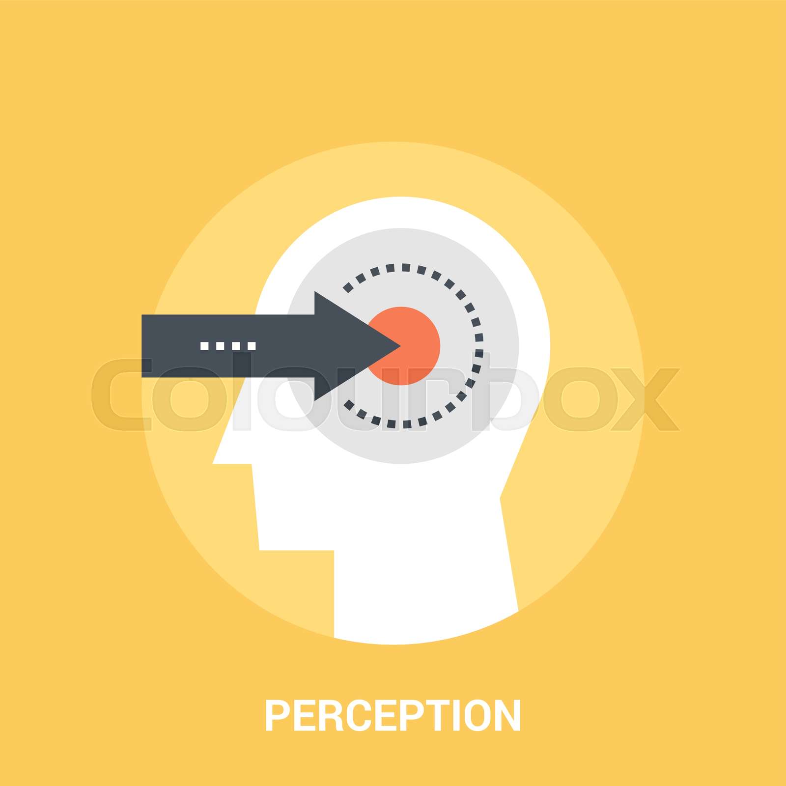 perception icon concept | Stock vector | Colourbox