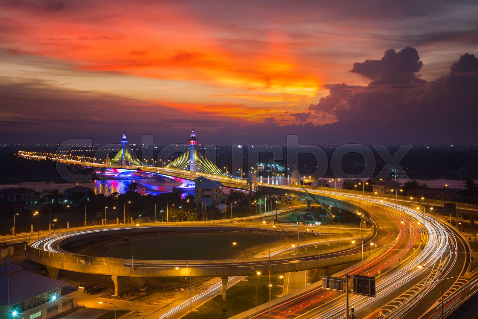 Nonthaburi bridge | Stock image | Colourbox