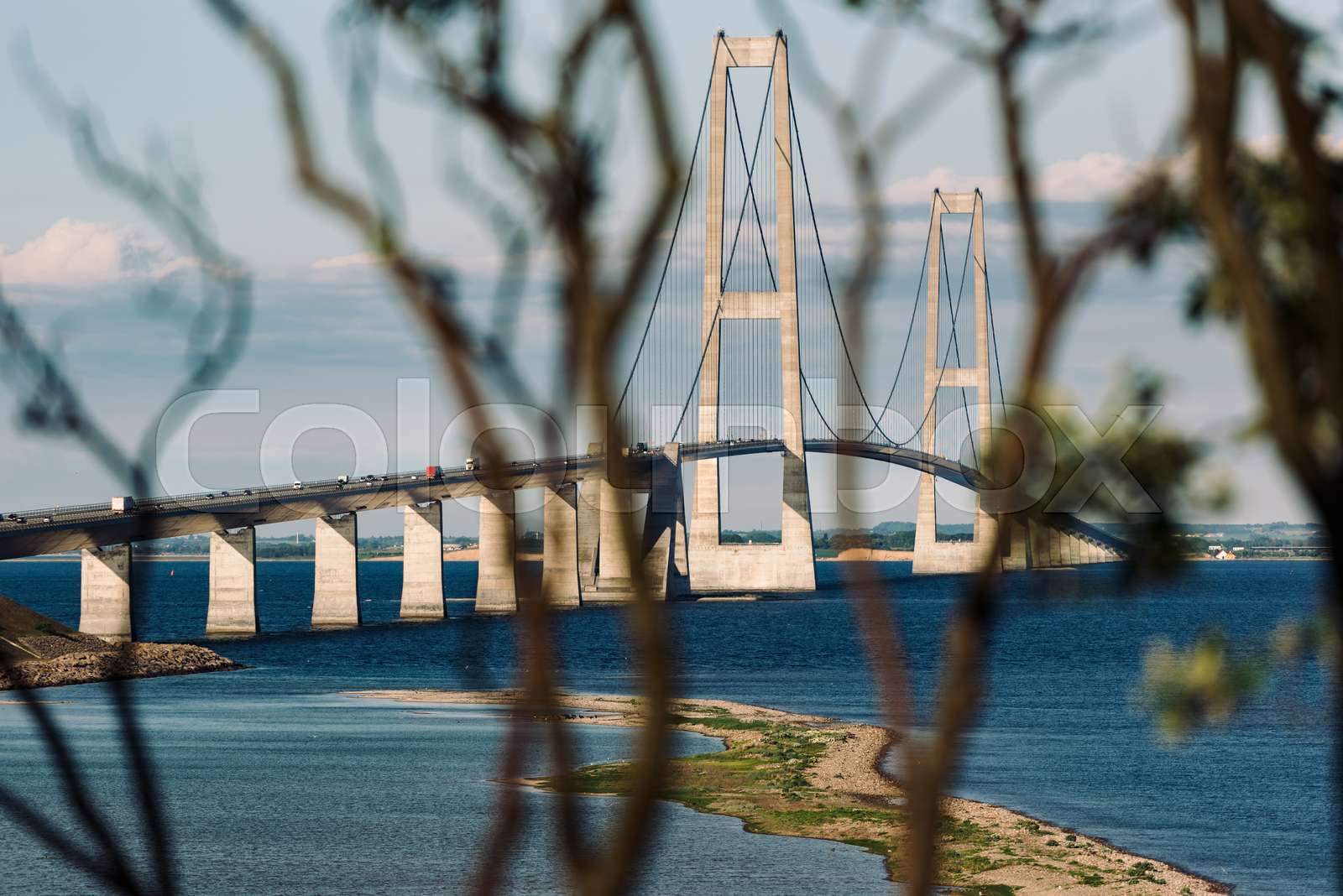 Great Belt Bridge in Denmark | Stock image | Colourbox