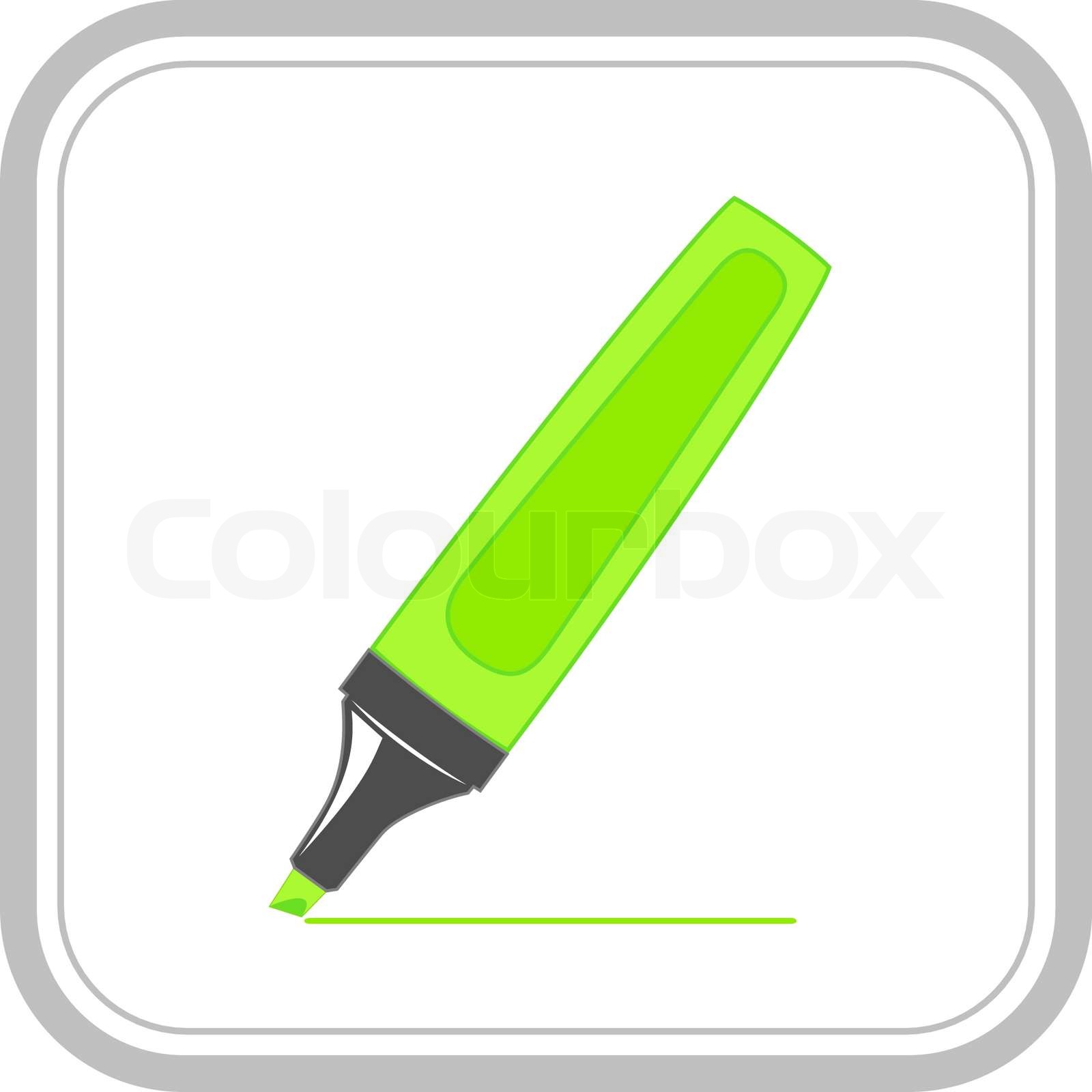 vector icon of felt pen | Stock vector | Colourbox