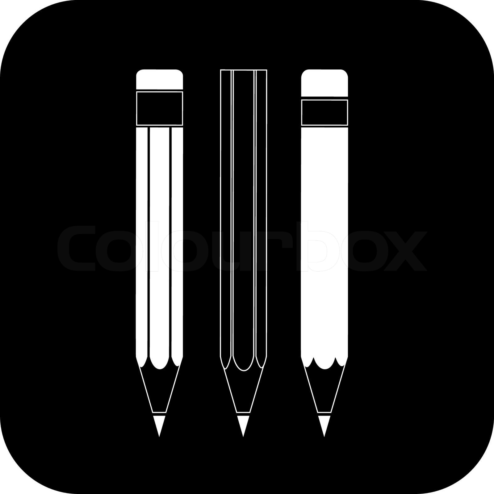 Vector Bleistifte icon | Stock-Vektor | Colourbox