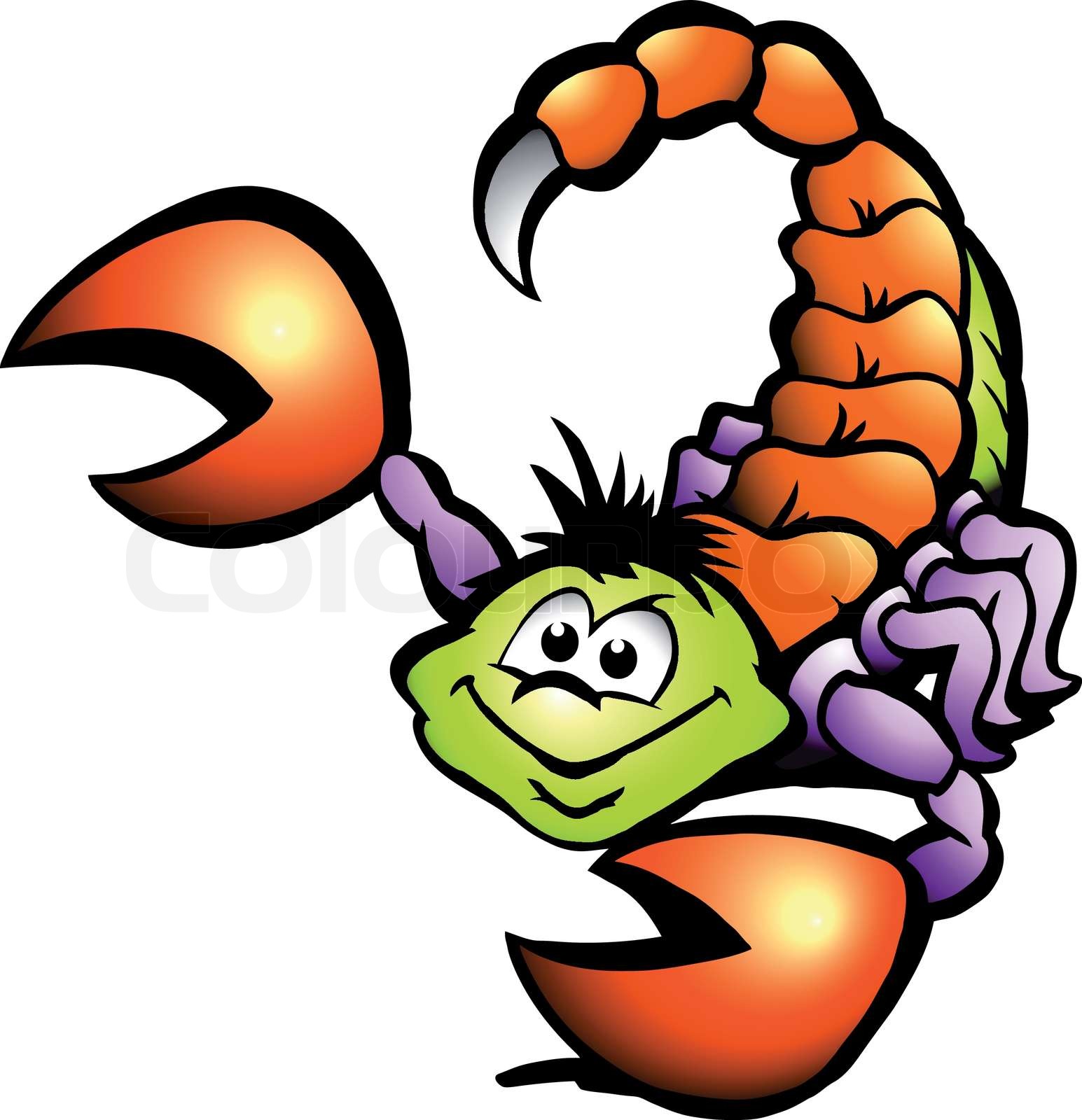 Hand-drawn Vector illustration of an Danger Scorpion | Stock vector ...