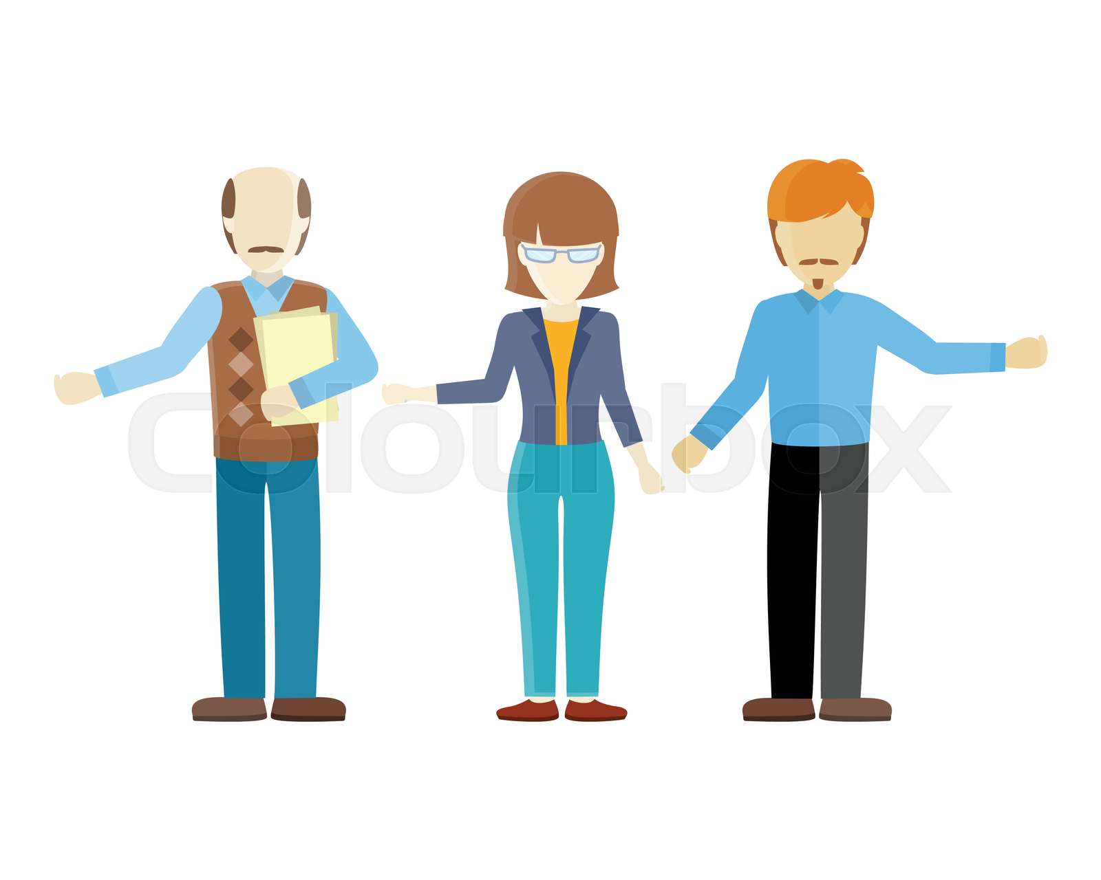 Set of Human Characters Vector in Flat Design | Stock vector | Colourbox