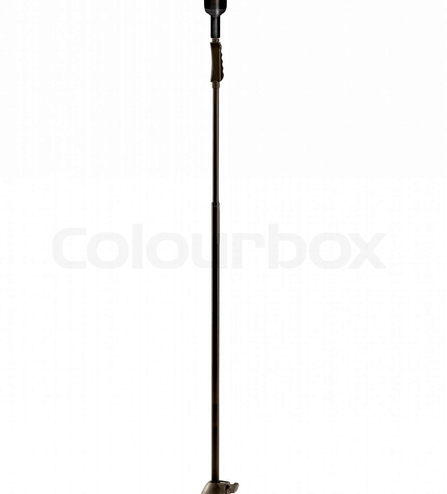 Old retro style radio microphone on a stand | Stock image | Colourbox