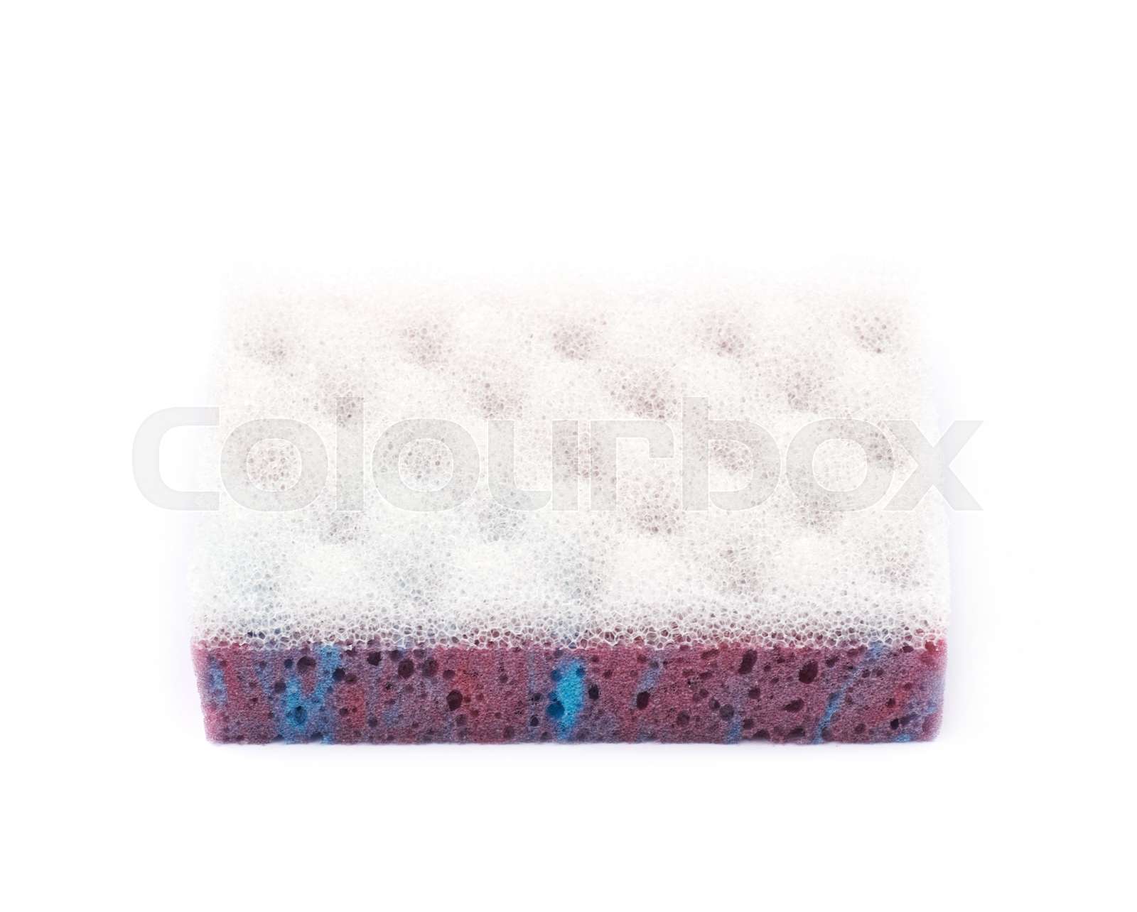 Purple bathing sponge isolated | Stock image | Colourbox