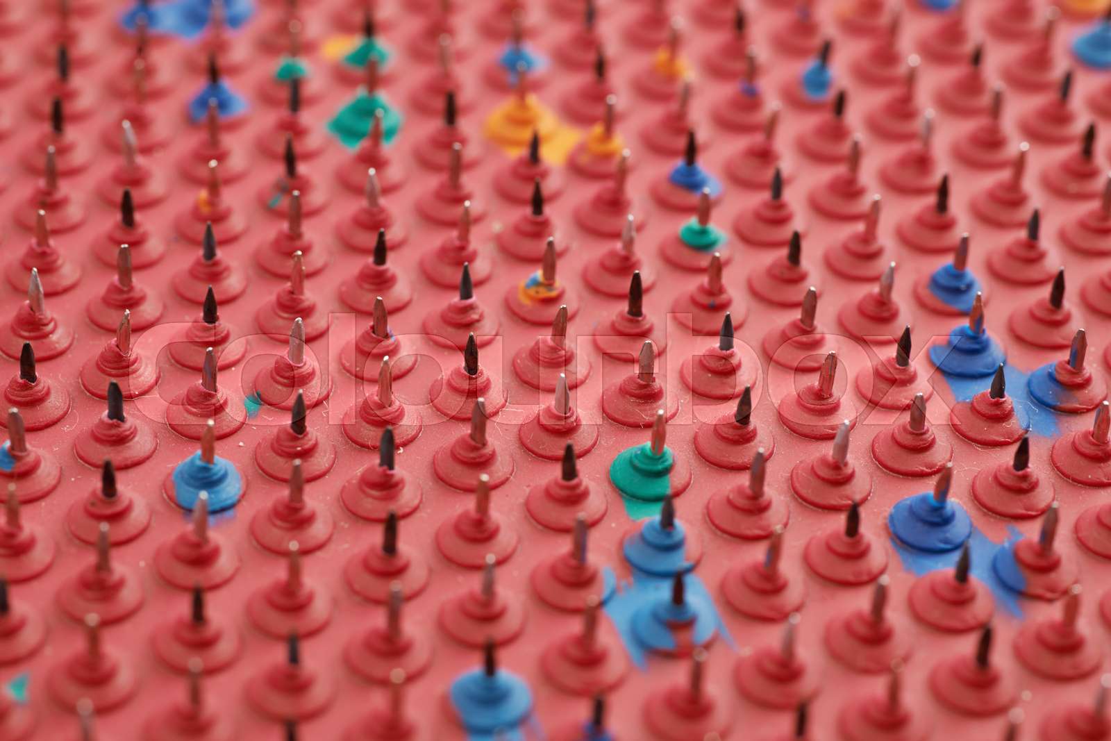 Orthopedic mat with spikes | Stock image | Colourbox