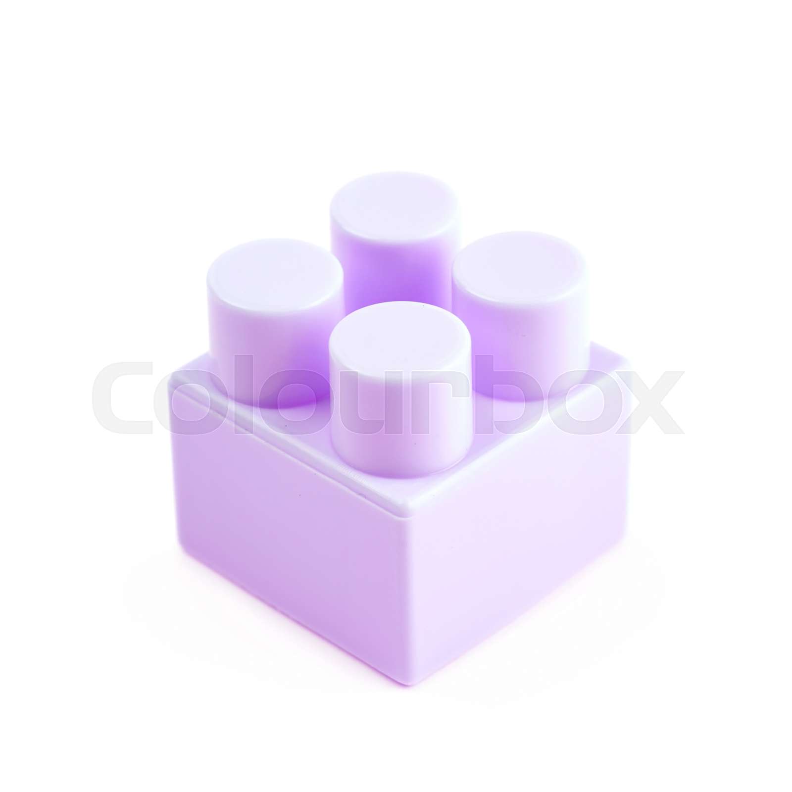 Single toy construction block isolated | Stock image | Colourbox
