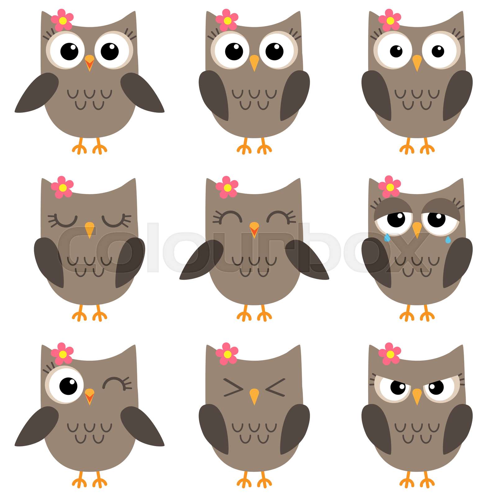 Crying Owl Clipart