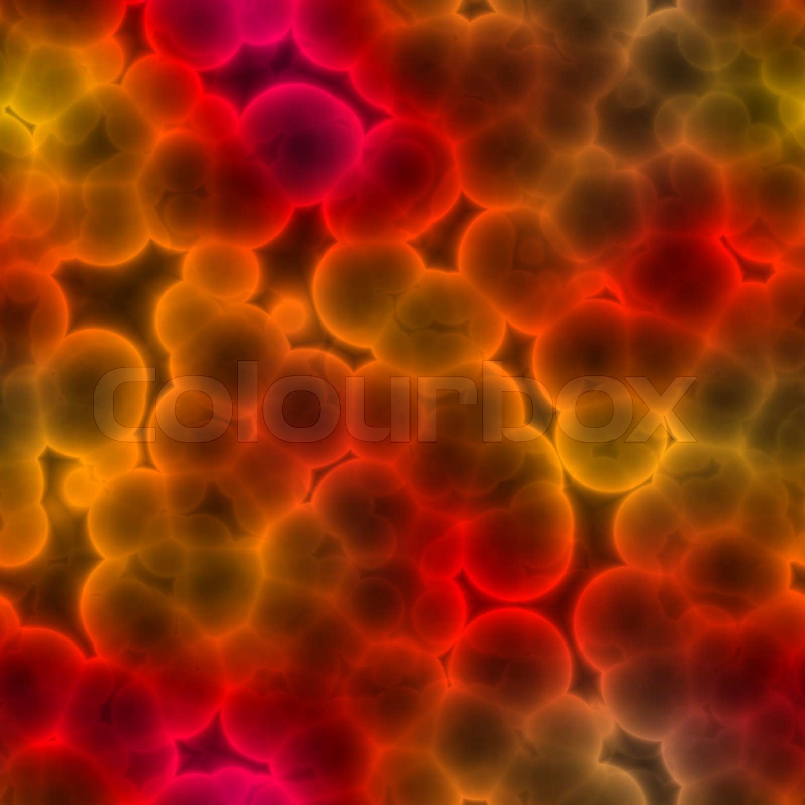 Red and yellow 3D cells texture that tiles seamlessly as a pattern ...