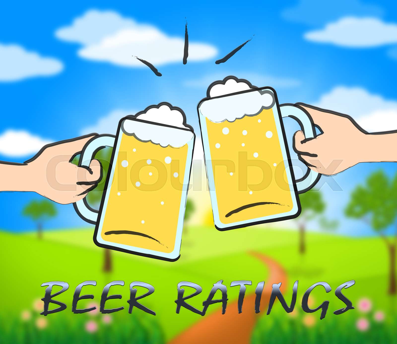 Beer Ratings Showing Ale Reviews And Rankings | Stock image | Colourbox