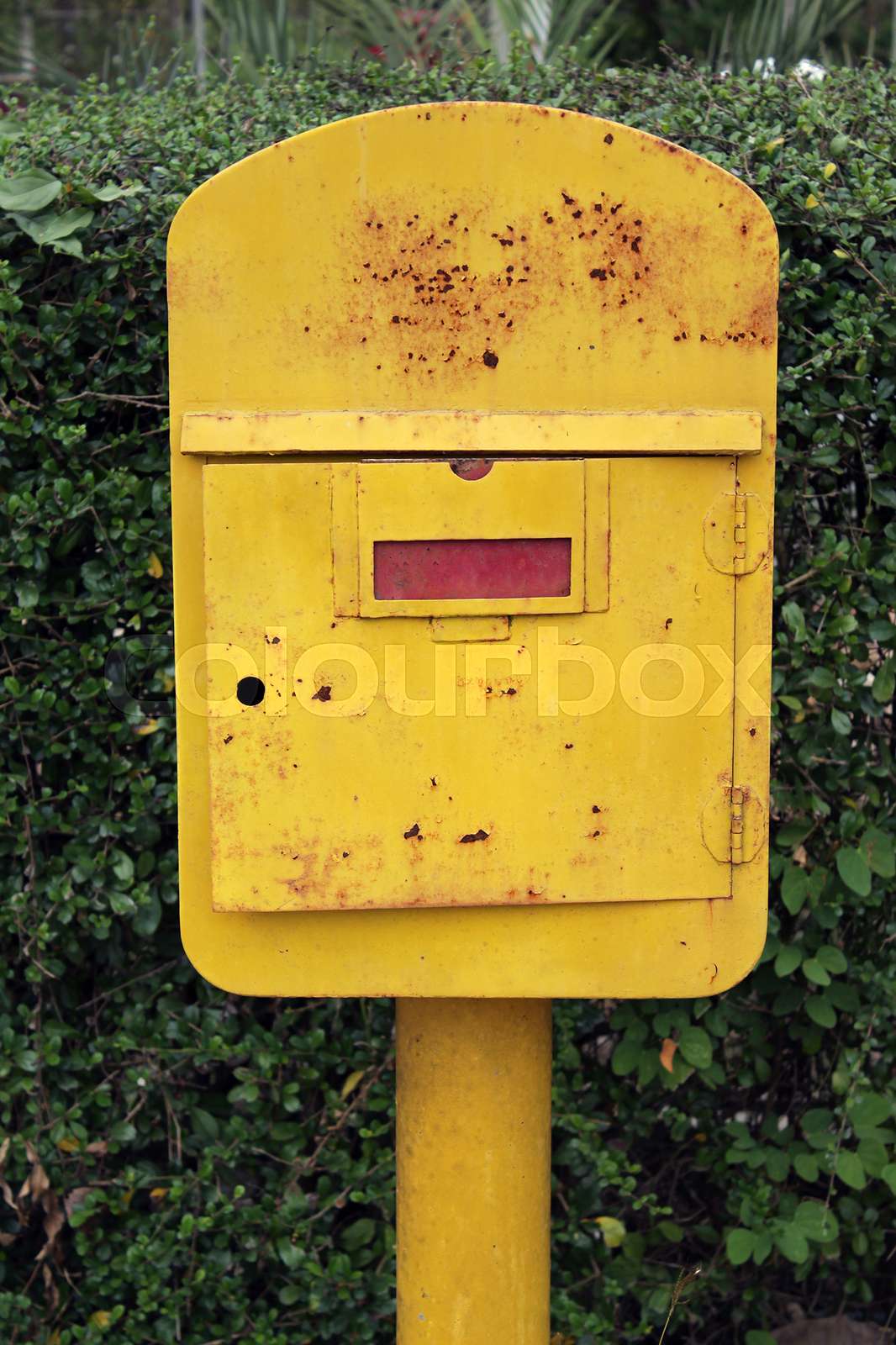 Old yellow mailbox | Stock image | Colourbox
