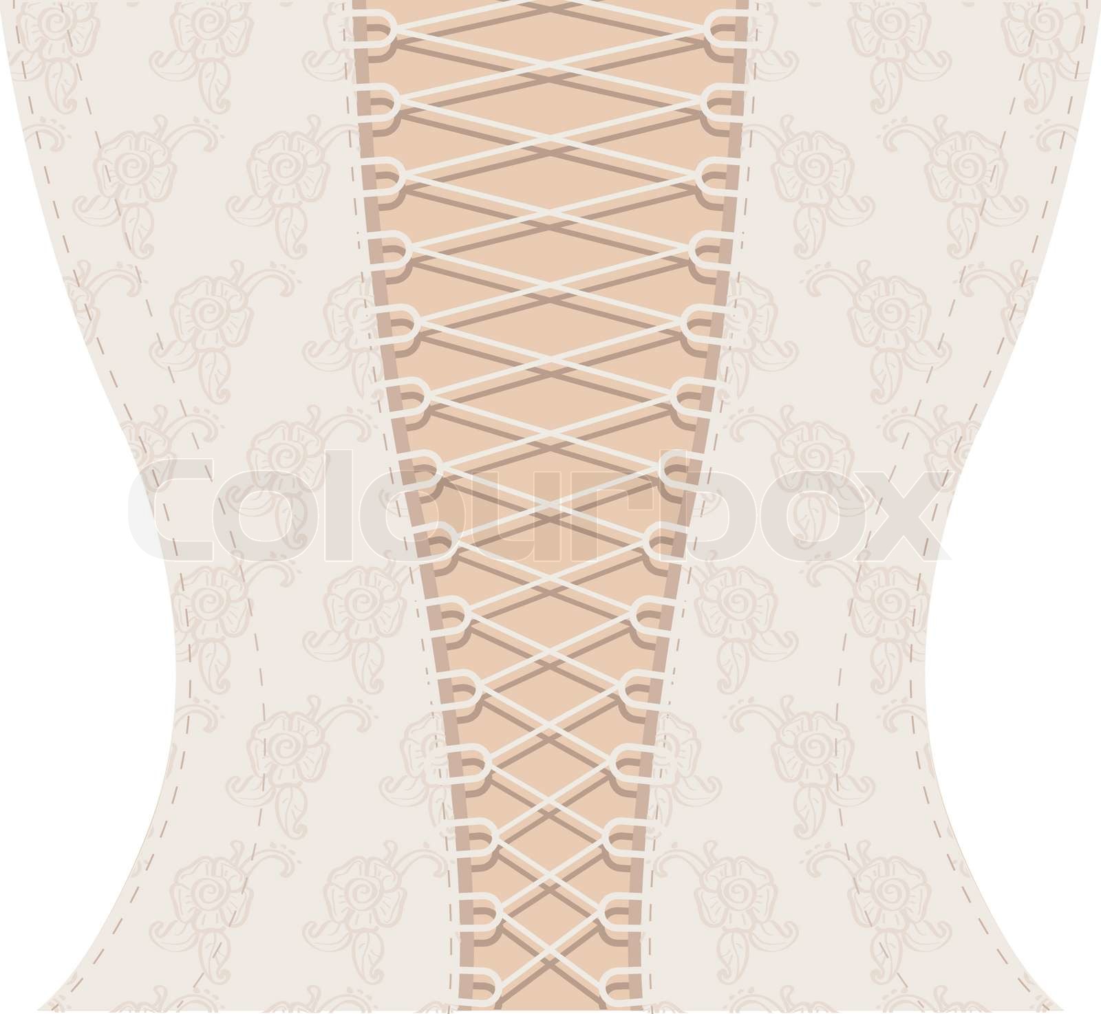 faja, blanco, dibujos animados | Vector de archivo | Colourbox