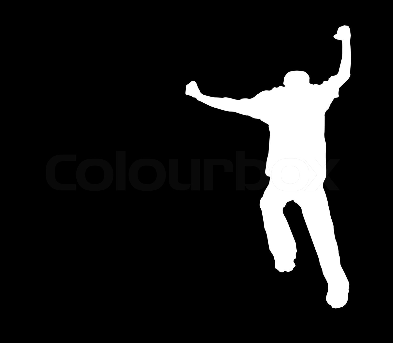 a crazy silhouette - includes clipping path | Stock image | Colourbox