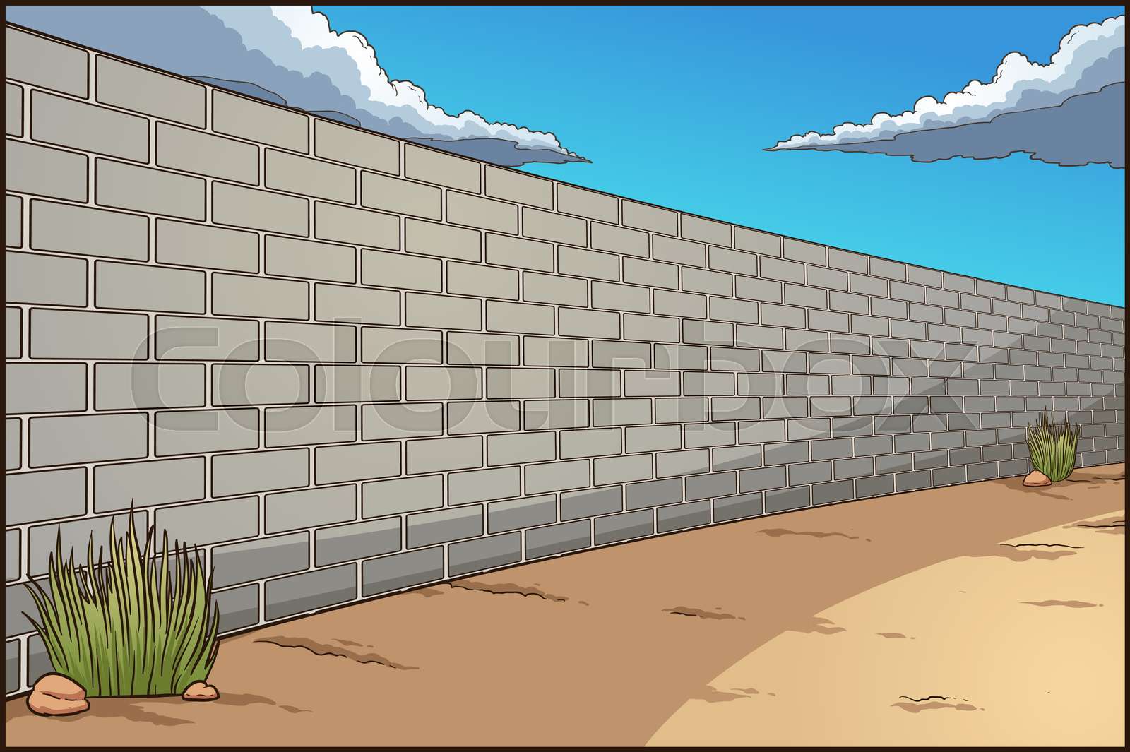 Wall background | Stock vector | Colourbox